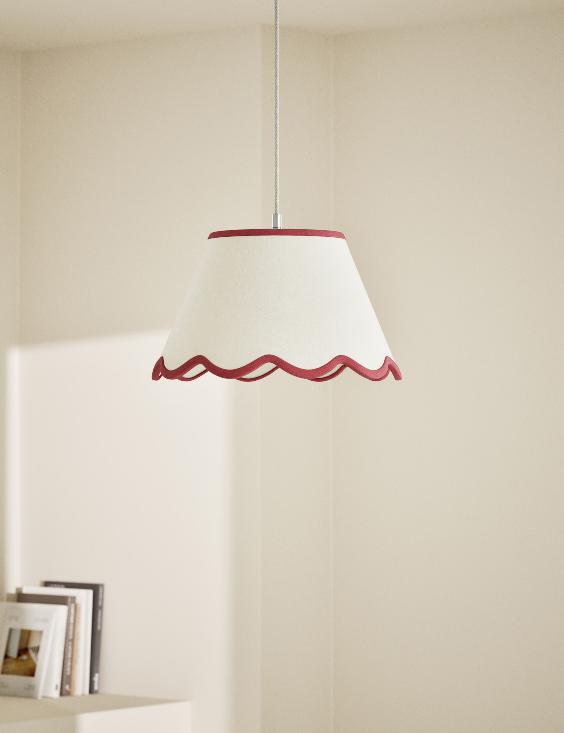 Large Scallop Trim Lamp Shade | M&S Collection | M&S