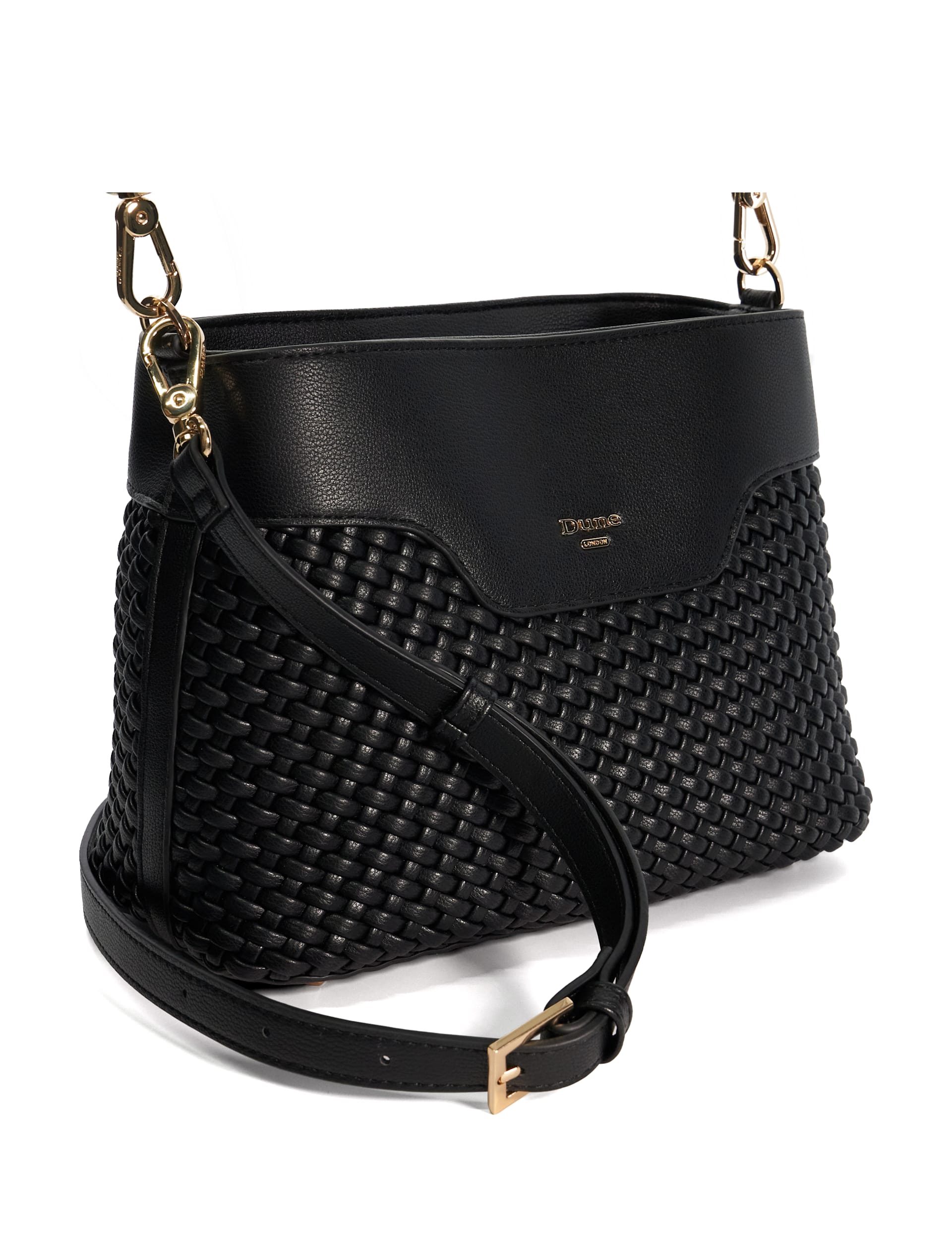 Faux Leather Woven Grab Bag | Dune London | M&S
