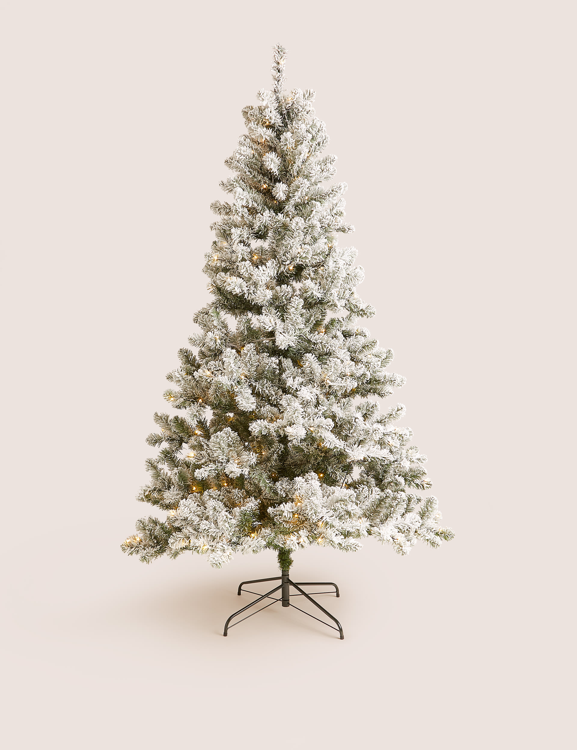 7ft Lit Snowy Christmas Tree | M&S