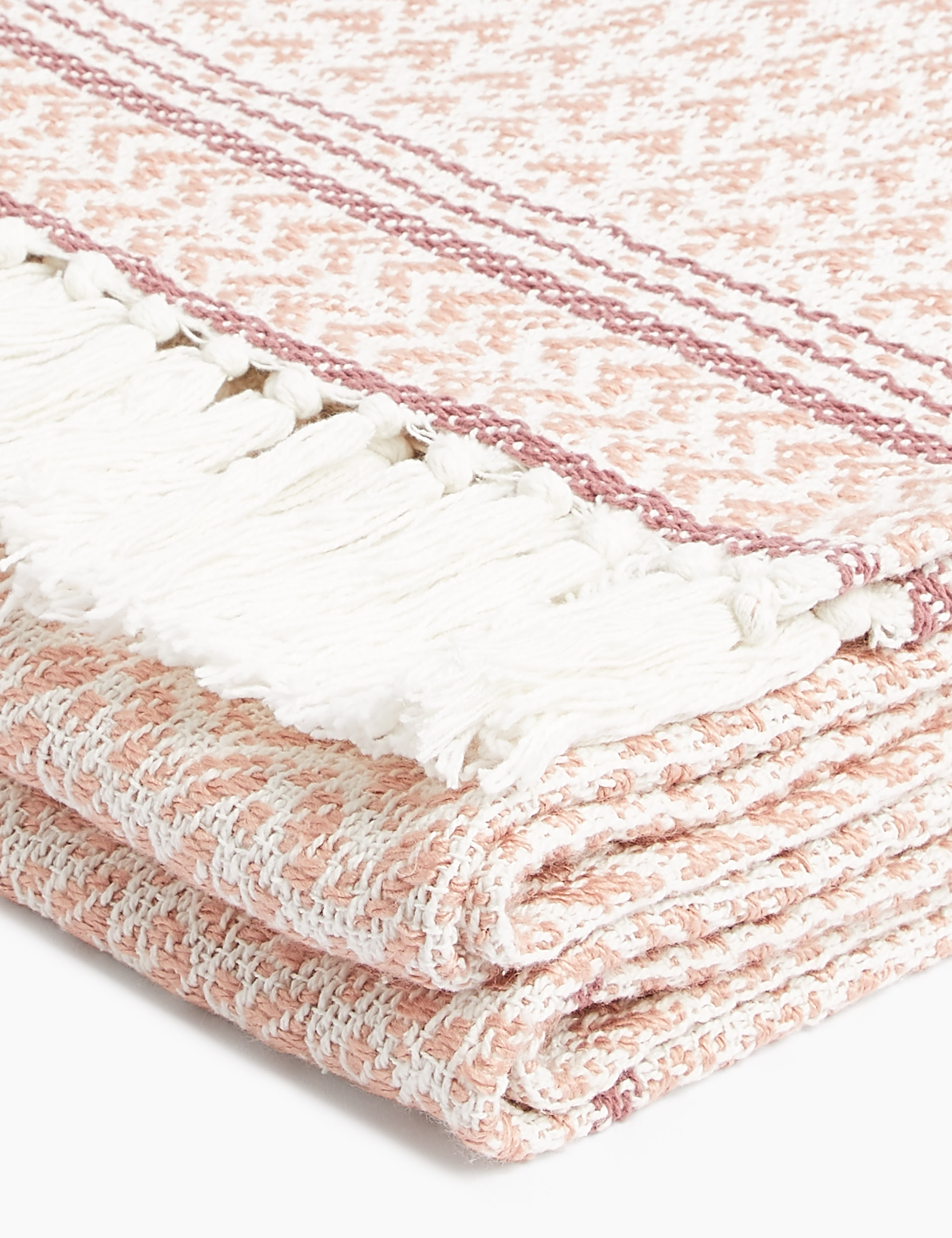 Aubrey Cotton Mix Throw | M&S