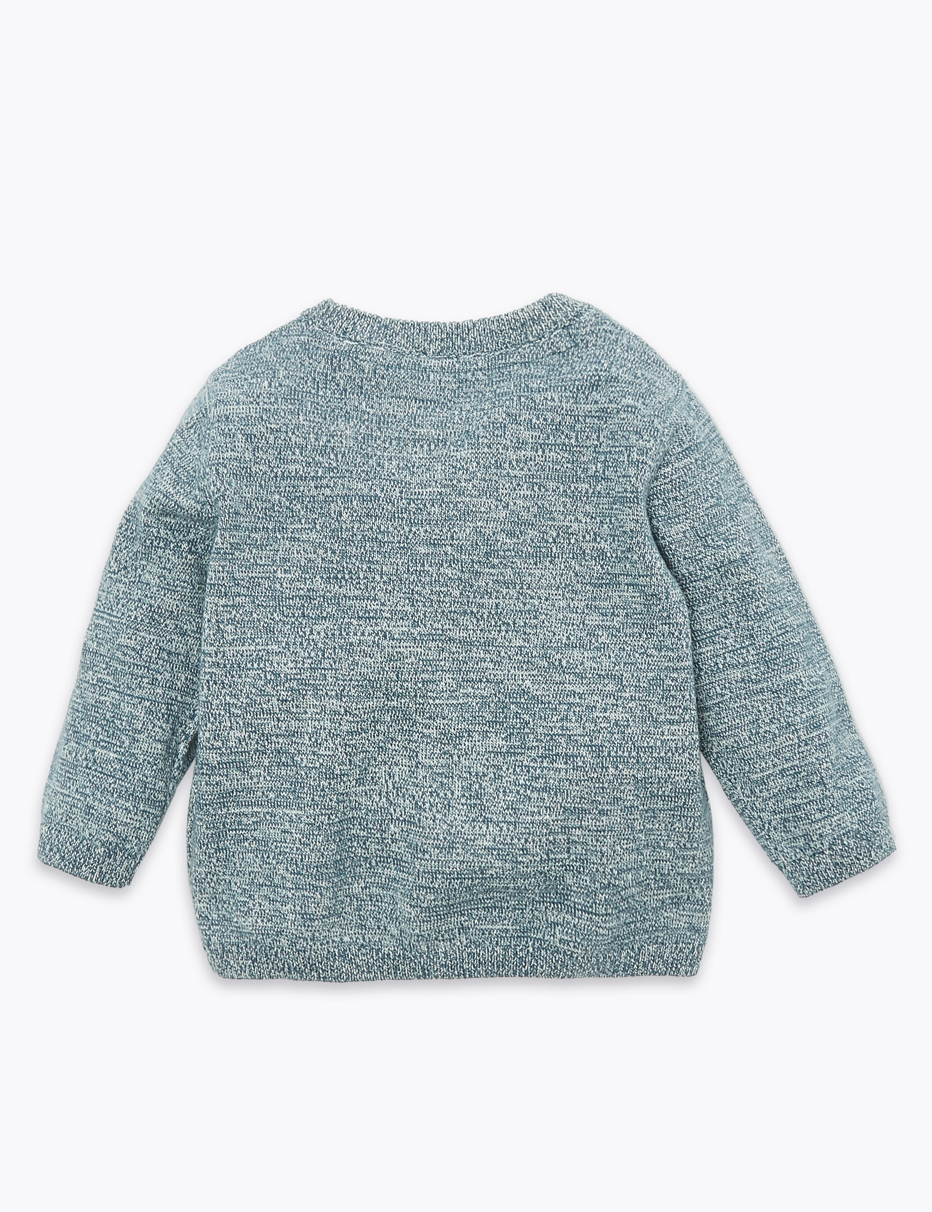 Pure Cotton Applique Whale Cardigan (0 - 3 Yrs) | M&S