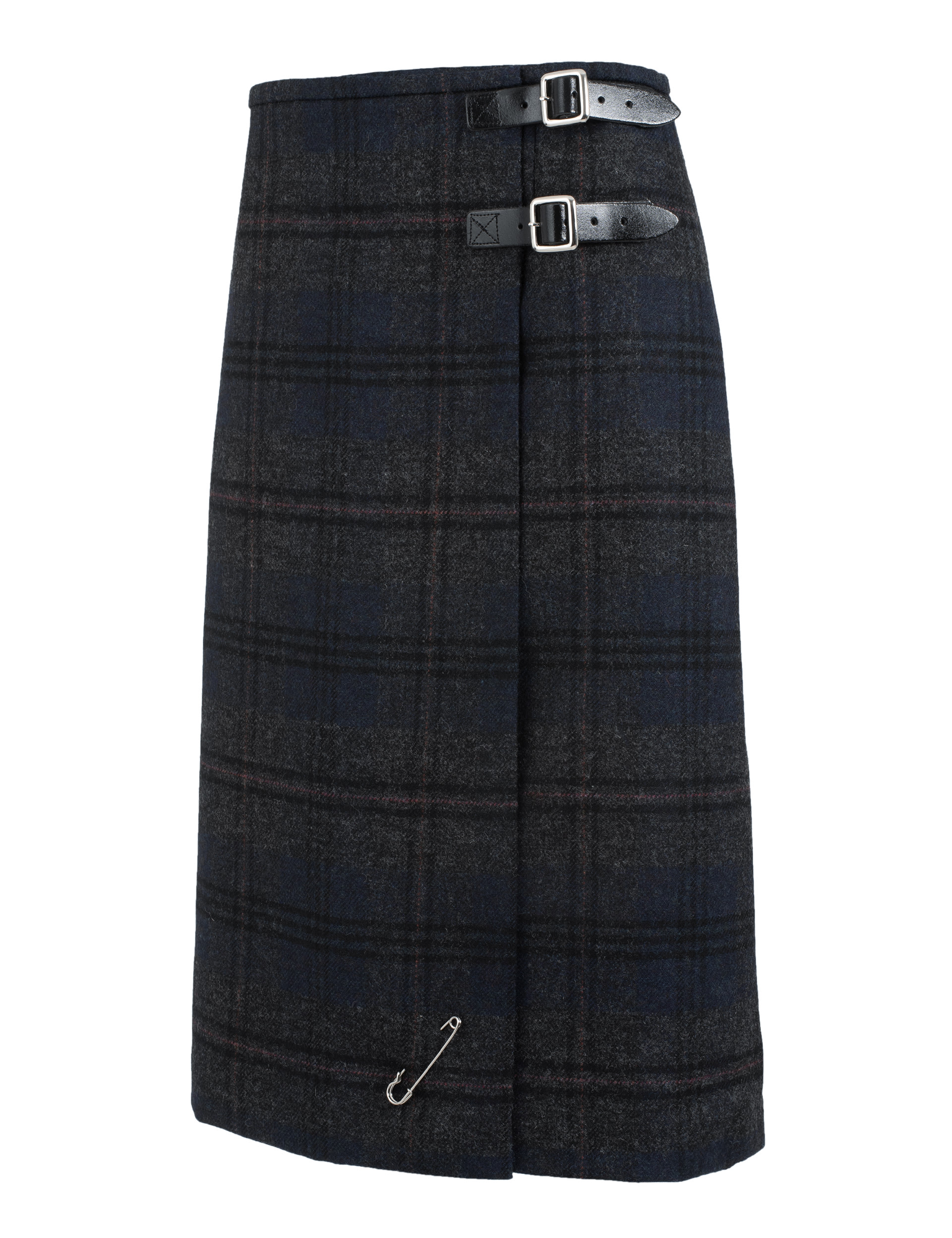 Pure Wool Checked Midi Pencil Skirt | Celtic & Co. | M&S