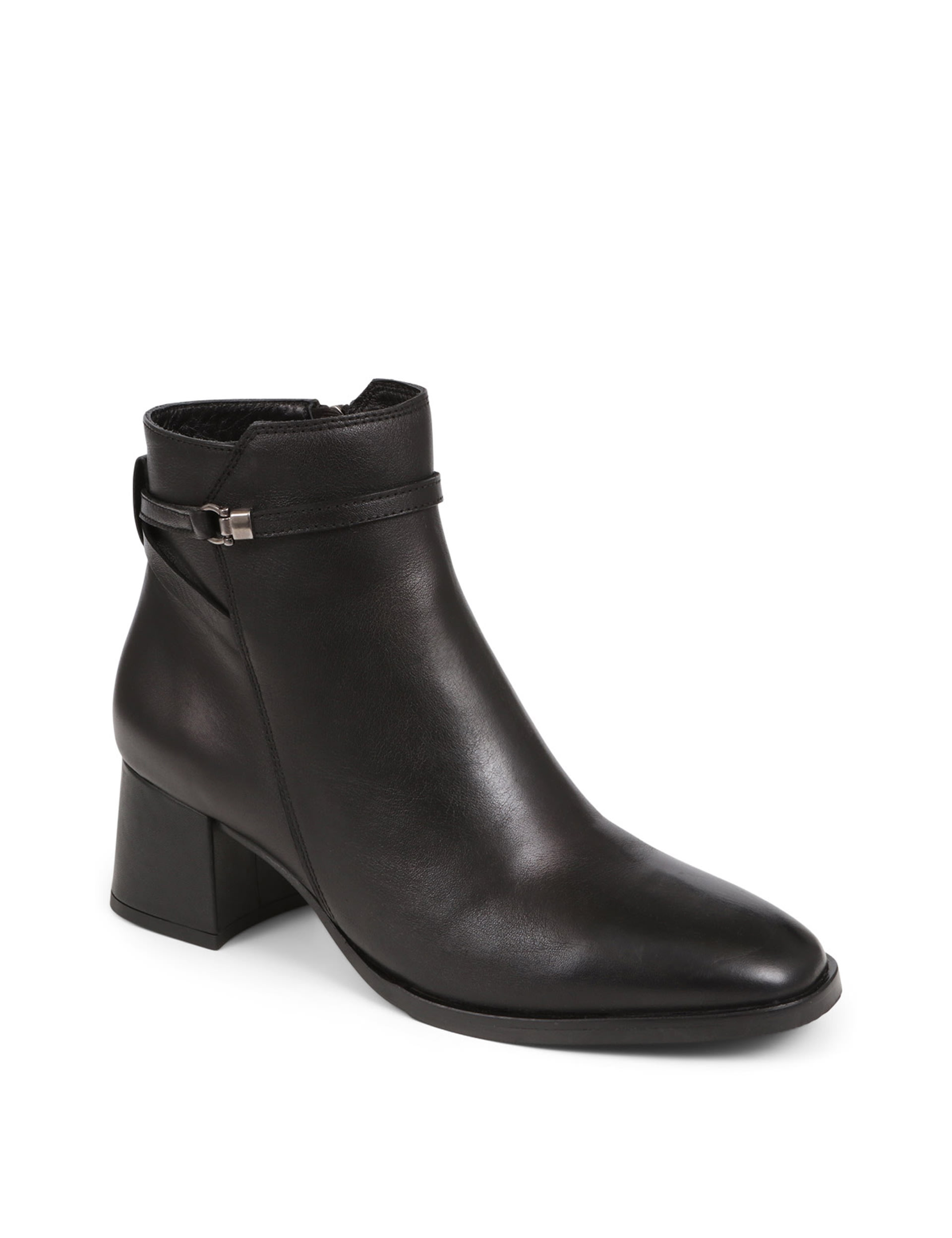 Leather Block Heel Ankle Boots | Jones Bootmaker | M&S