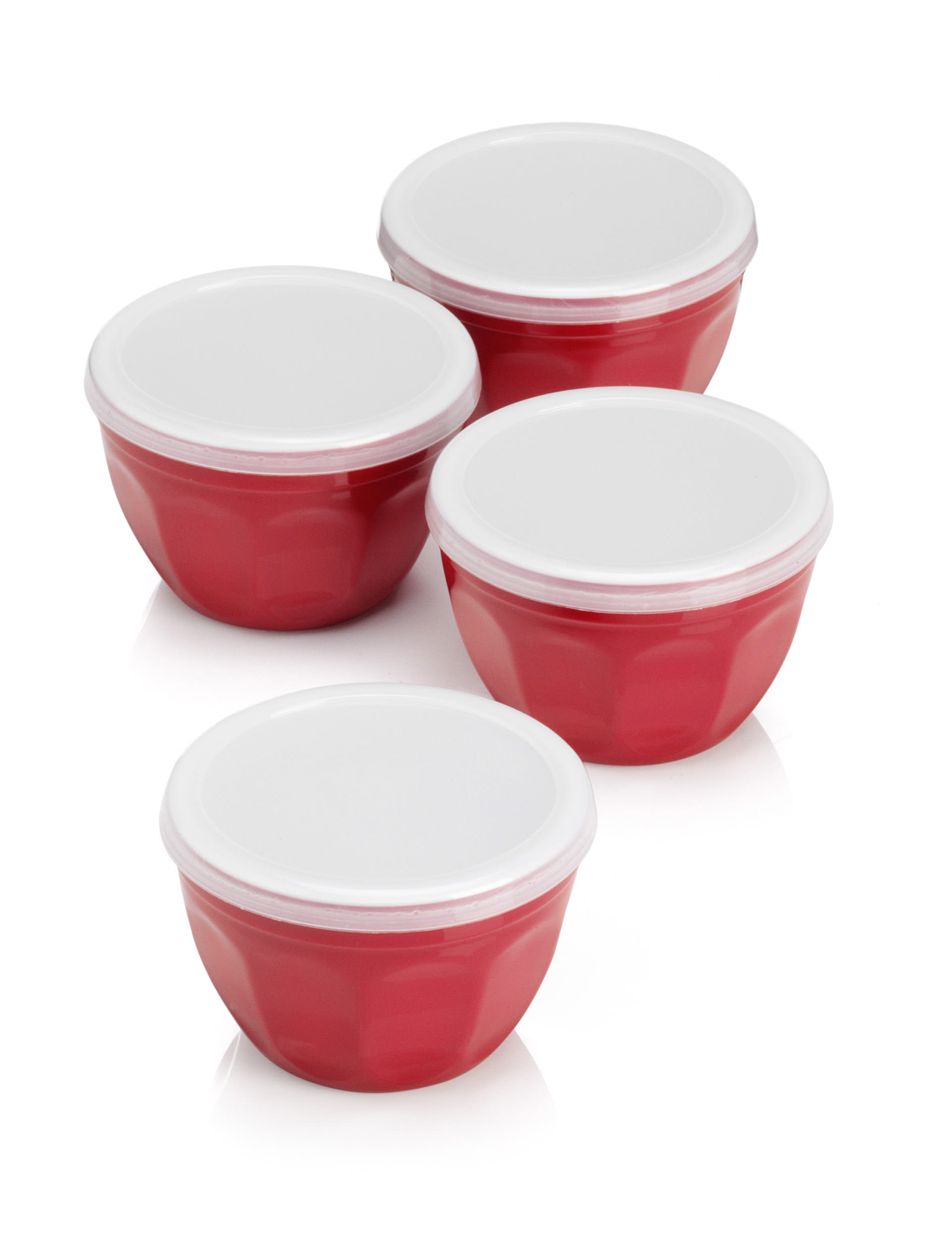 4 Melamine Scallop Storage Pots | M&S