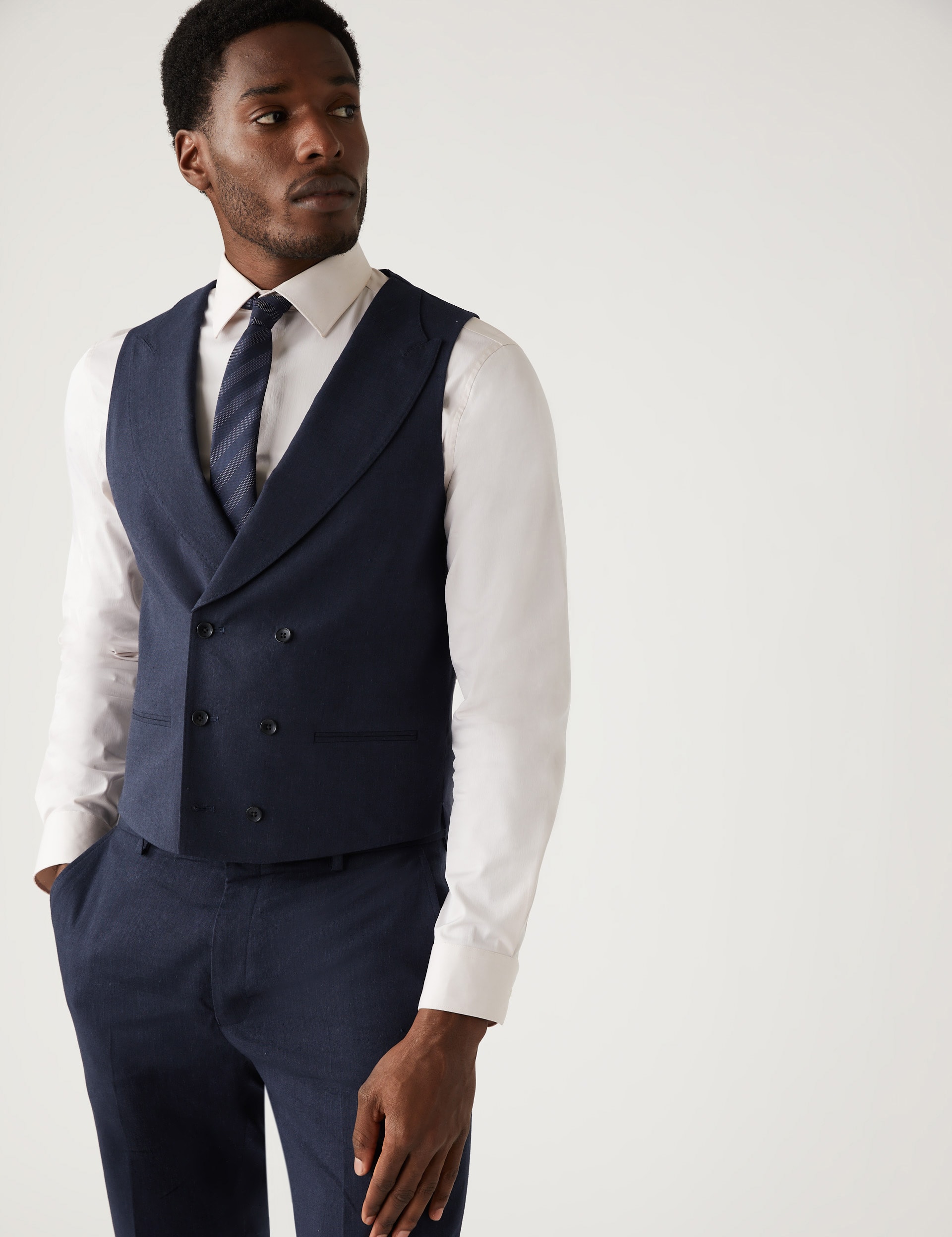 Tailored Fit Italian Linen Miracle™ Suit | M&S