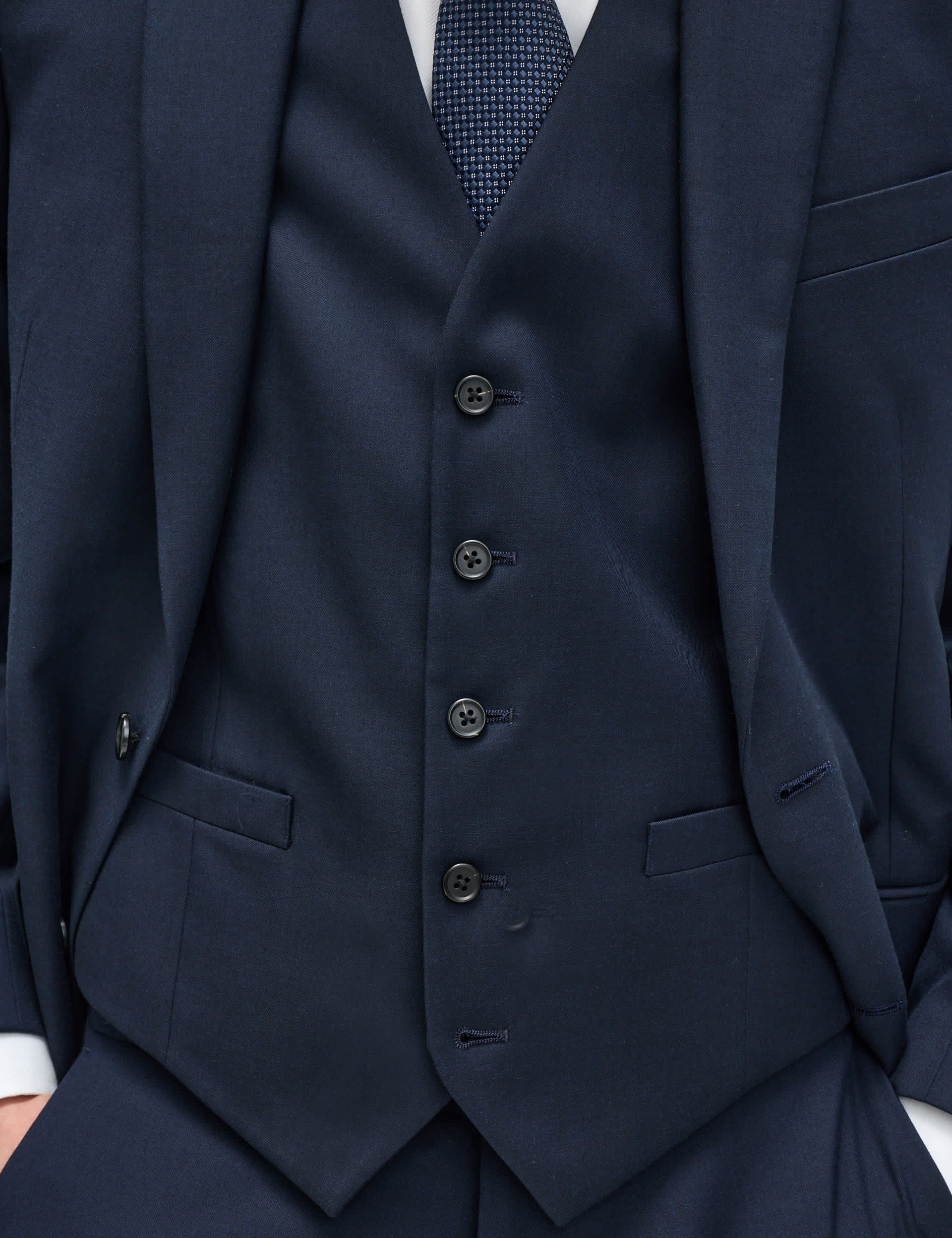 3 Piece Tailored Fit Stretch Suit | M&S