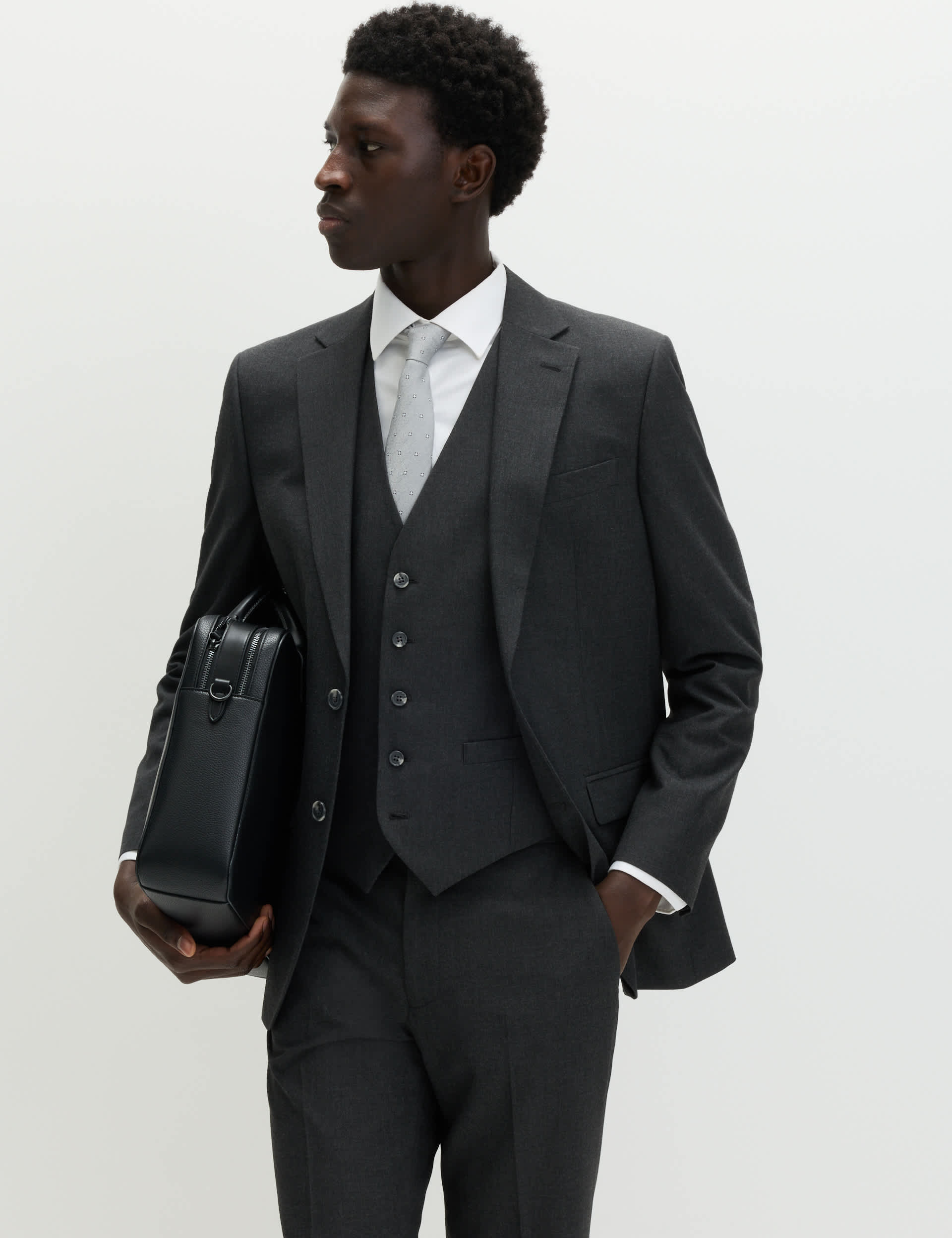 3 Piece Regular Fit Machine Washable Suit | M&S IE