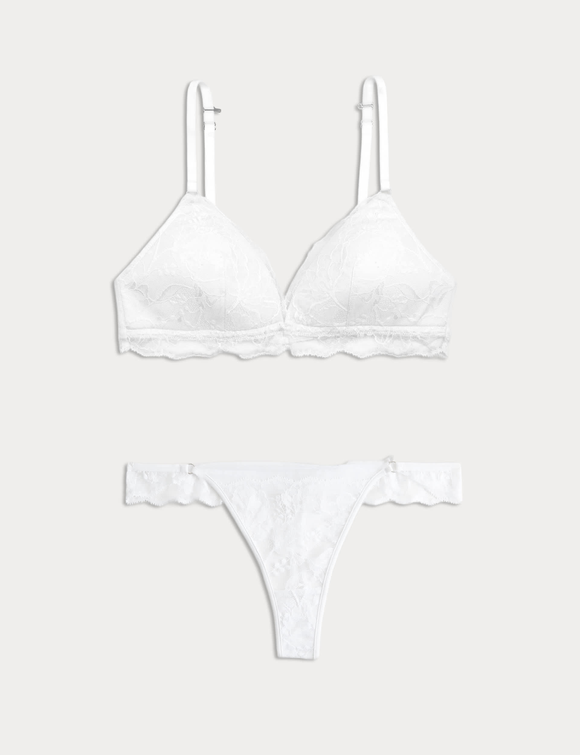 Savannah Lace Non Wired Plunge Bra Set A-E | M&S IE