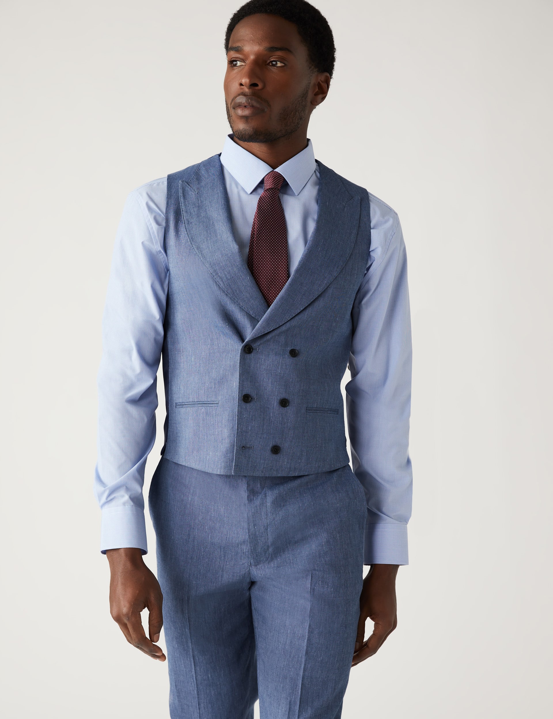 Tailored Fit Italian Linen Miracle™ Suit | M&S IE