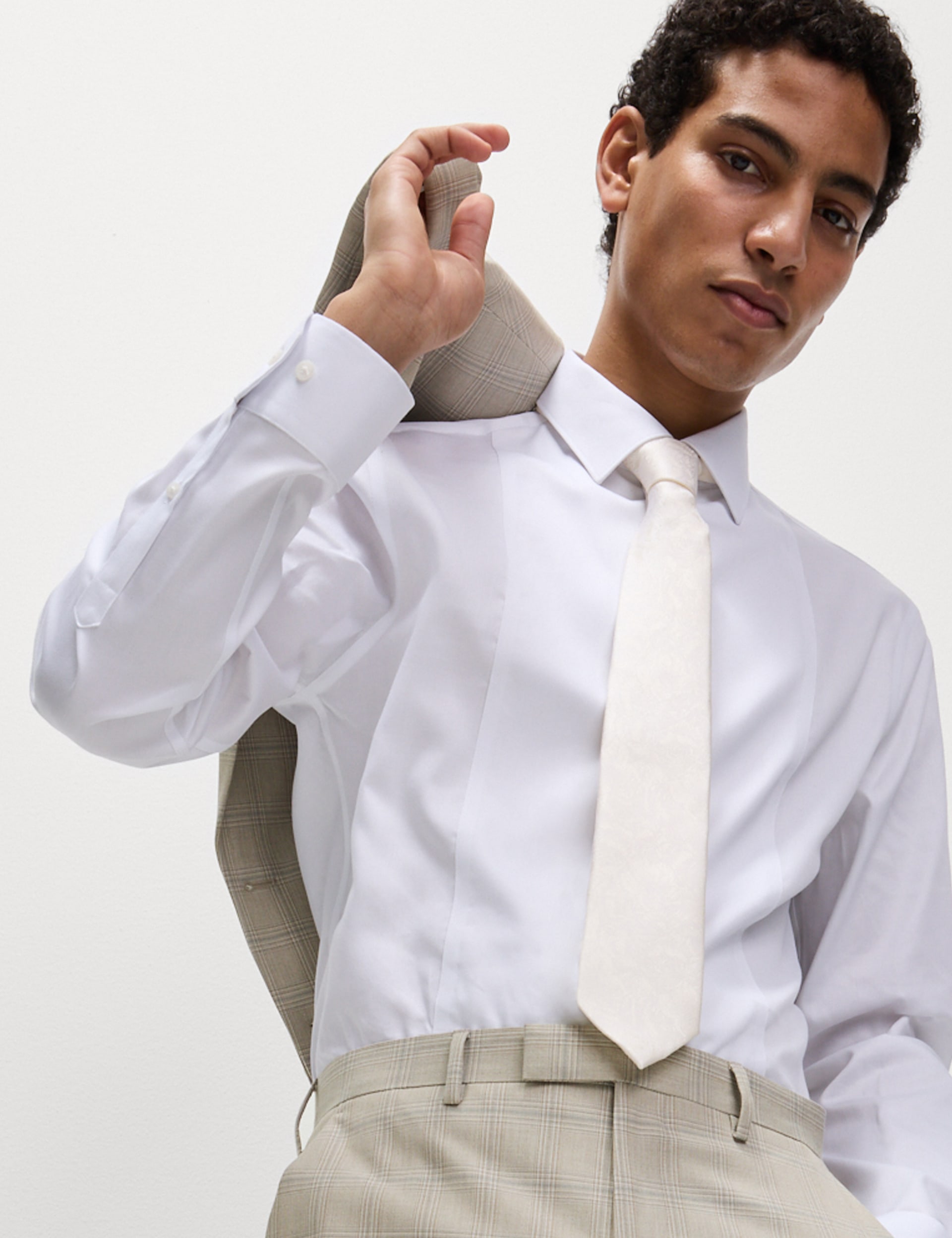 Slim Fit Check Suit | M&S