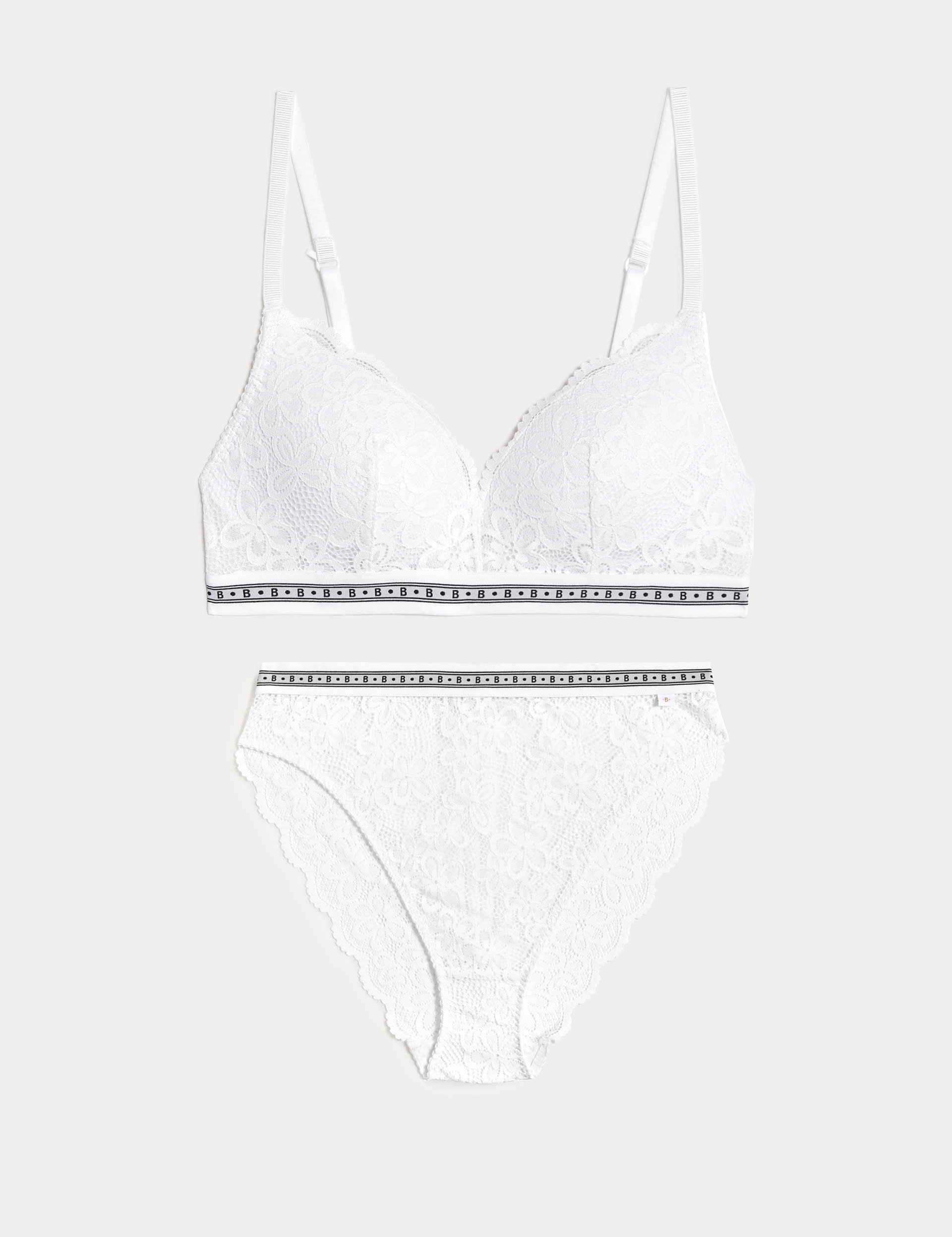 Cleo Lace Non Wired Plunge Bra Set | M&S