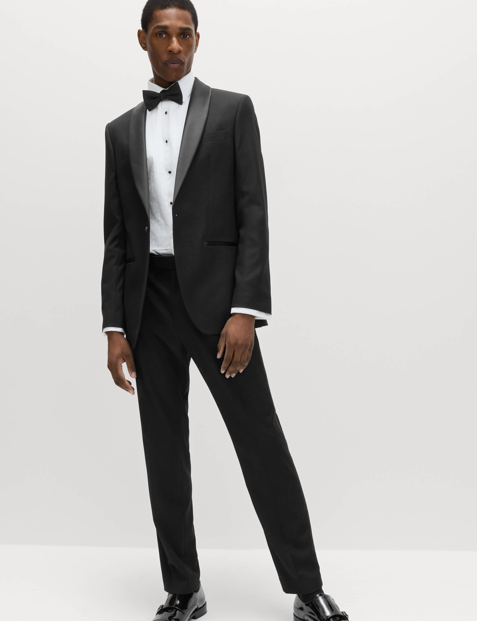 2 Piece Slim Fit Stretch Tuxedo Suit | M&S