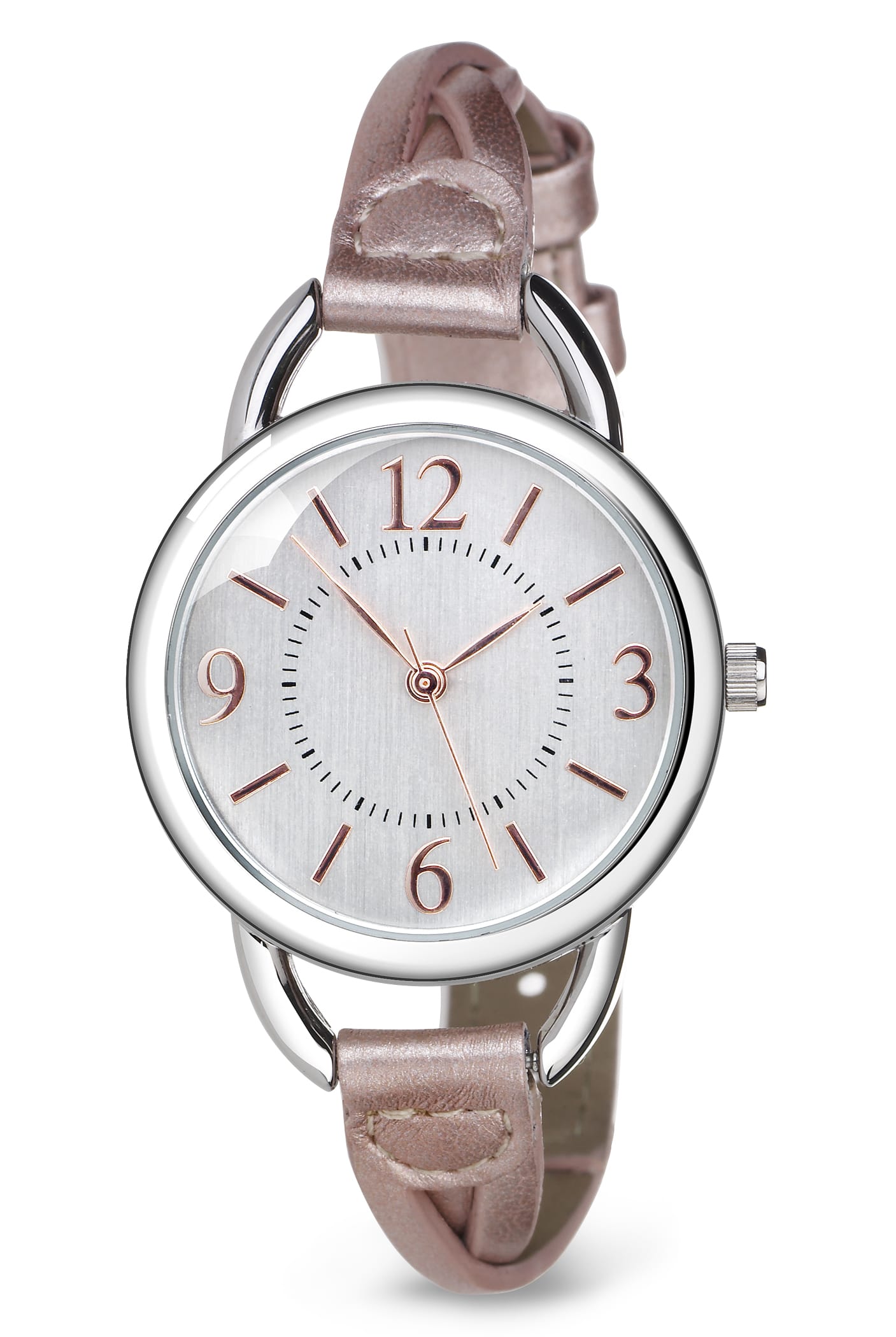 Round Face Plait Strap Analogue Watch | M&S
