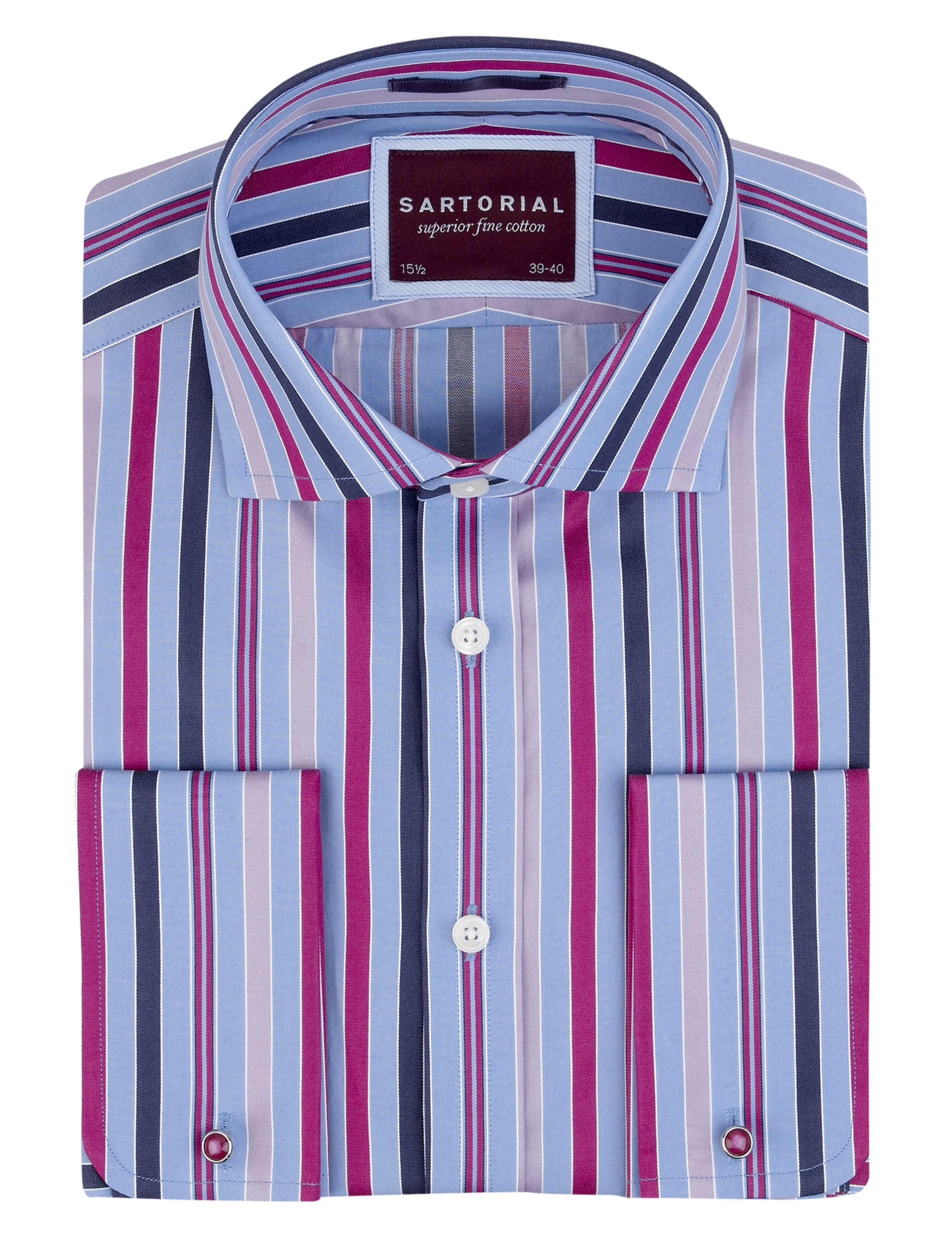 Sartorial Pure Cotton Multi-Striped Shirt | M&S