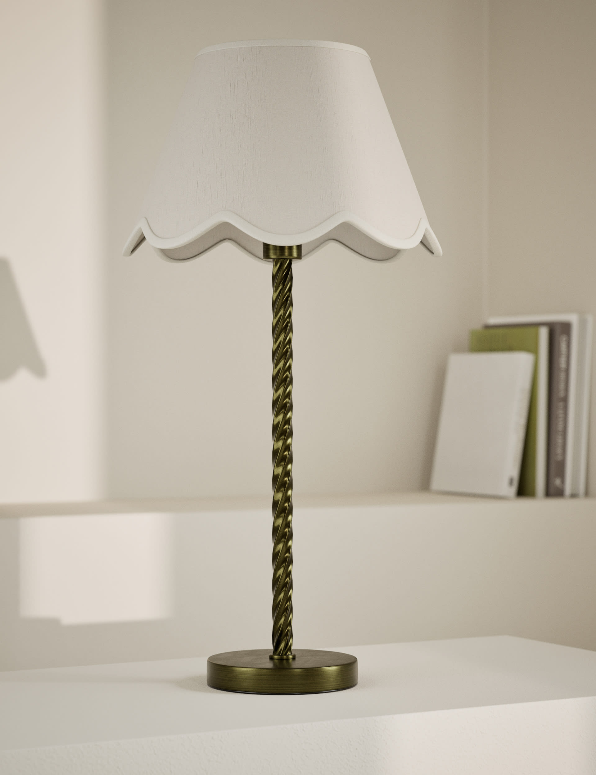 Scallop Trim Lamp Shade | M&S Collection | M&S