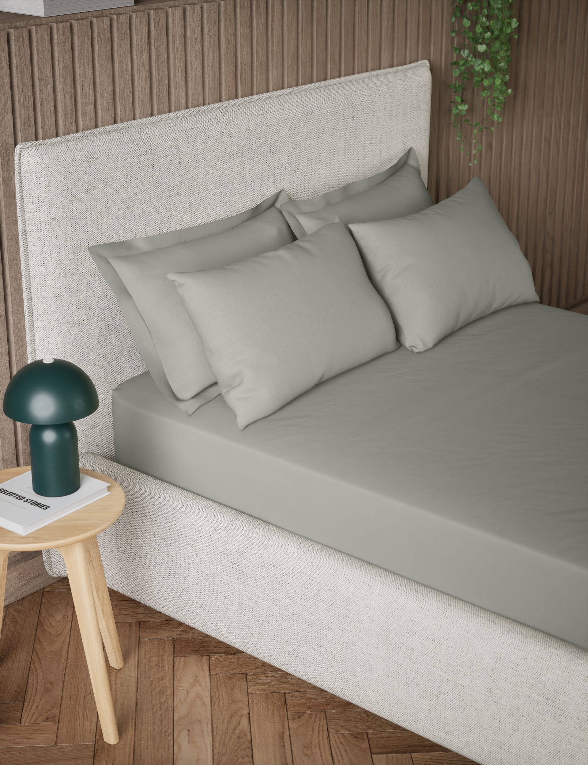 Pure Cotton 300 Thread Count Extra Deep Fitted Sheet | M&S