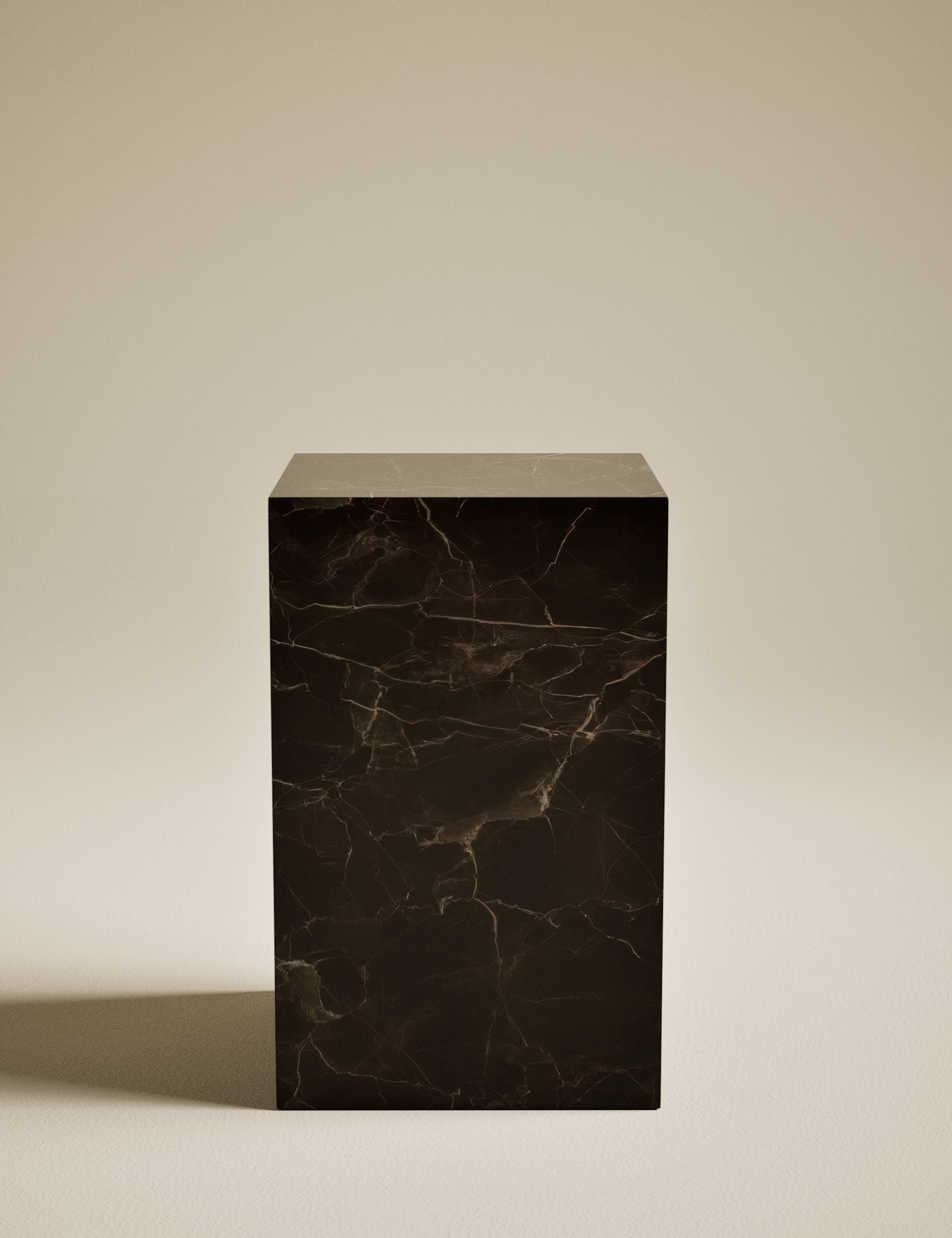 Blithe Smokey Marble Effect Side Table | M&S | M&S