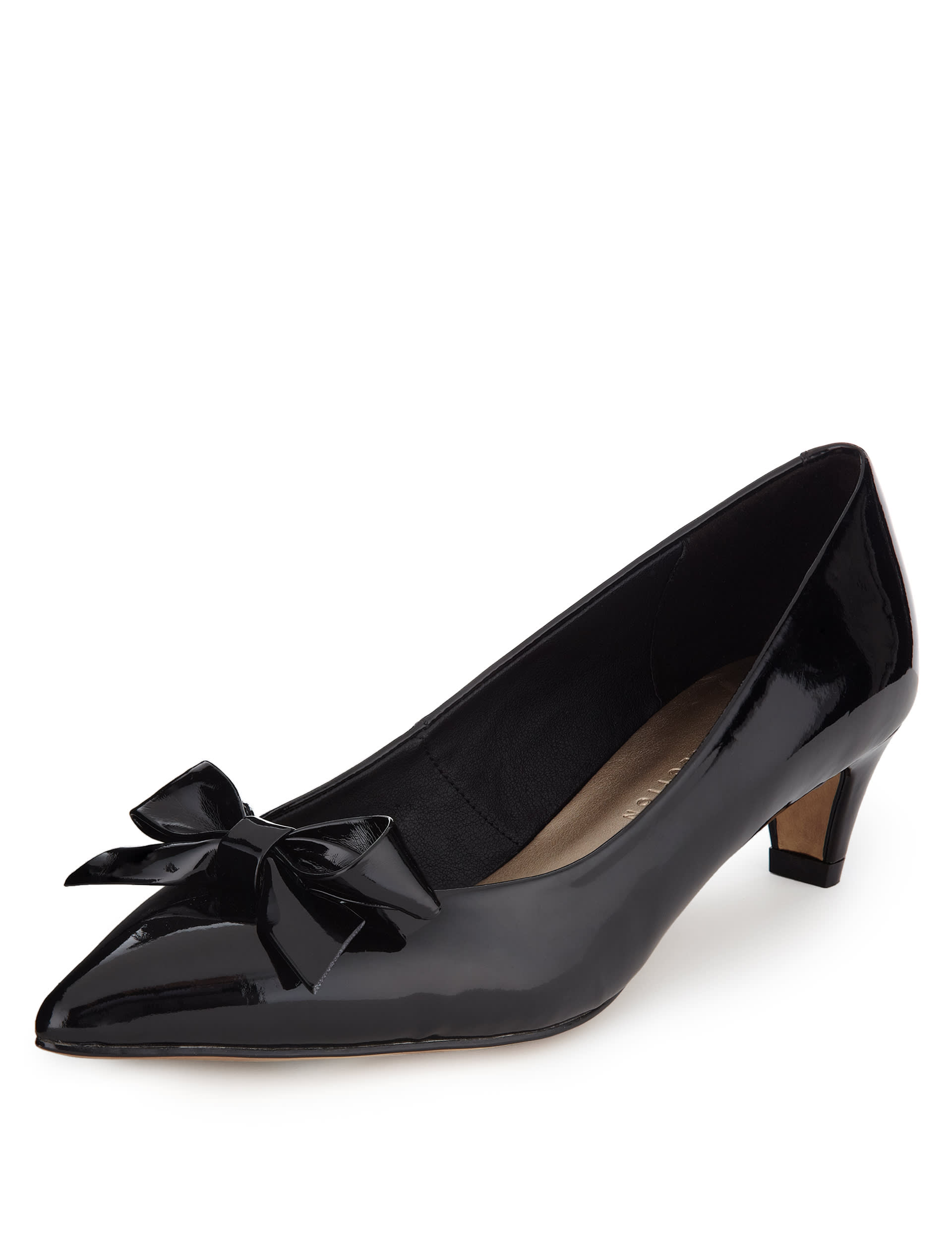Pointed Toe Bow Court Shoes with Insolia® | M&S Collection | M&S