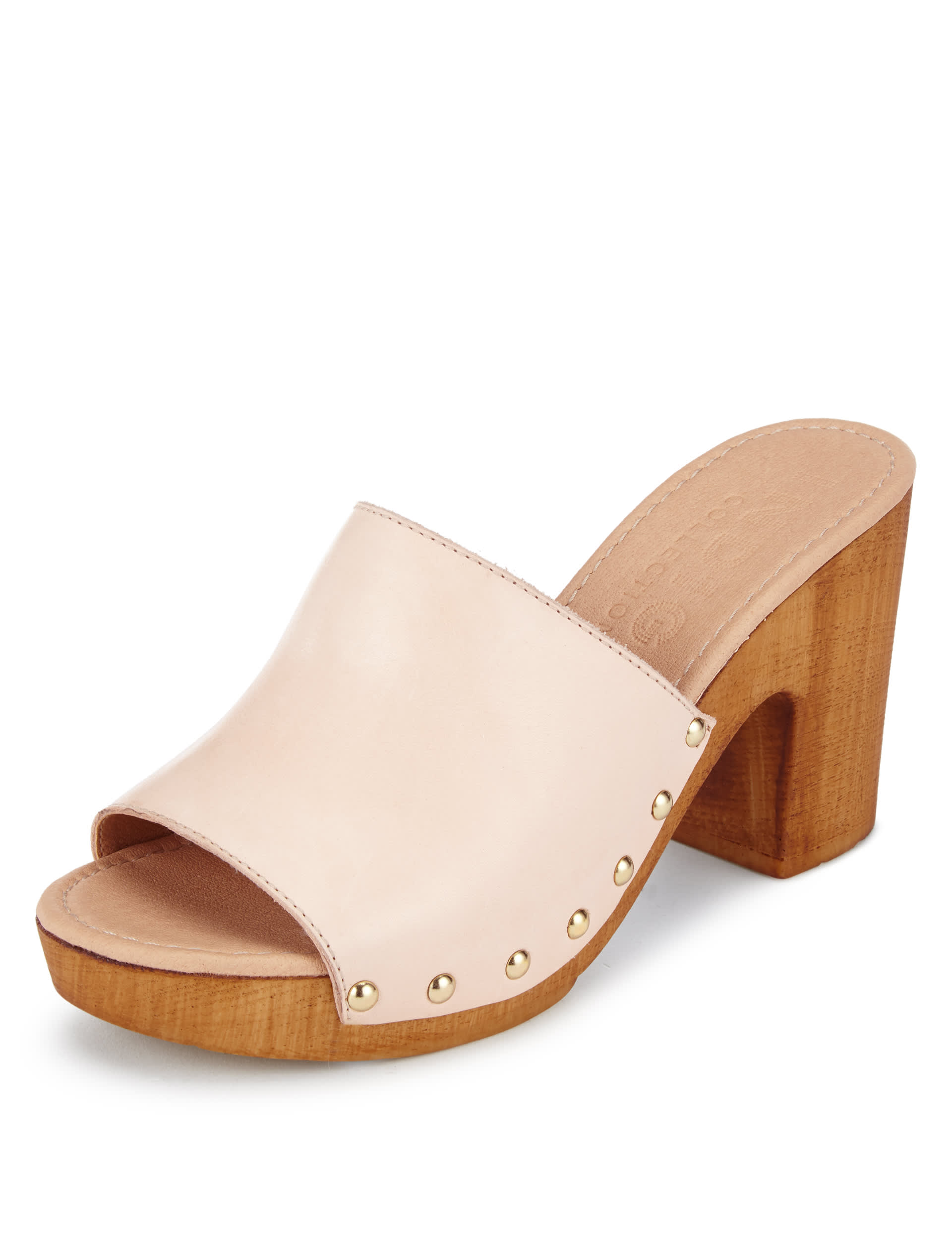 Leather Mule Clogs | Indigo Collection | M&S