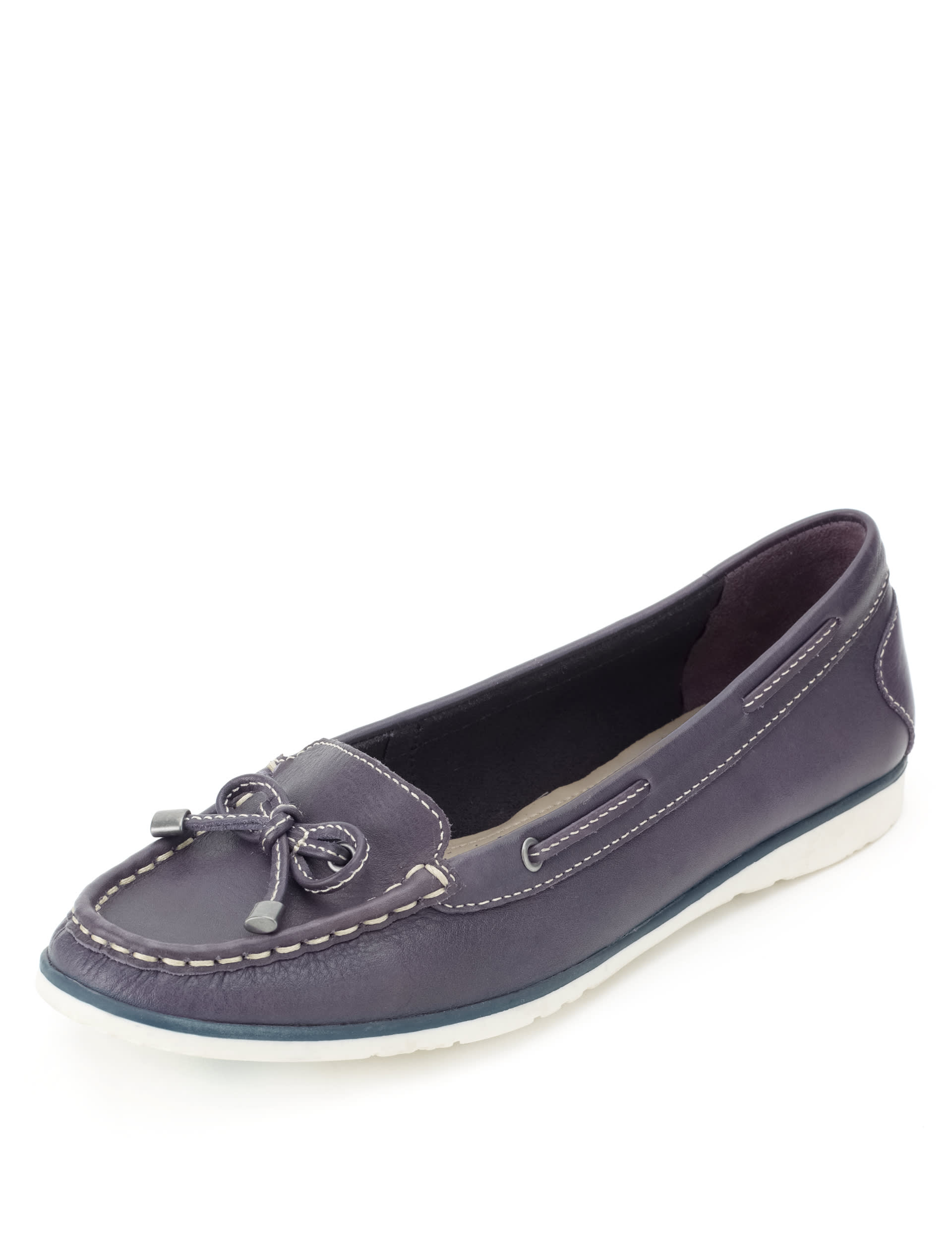 Leather Boat Shoes | Footglove™ | M&S