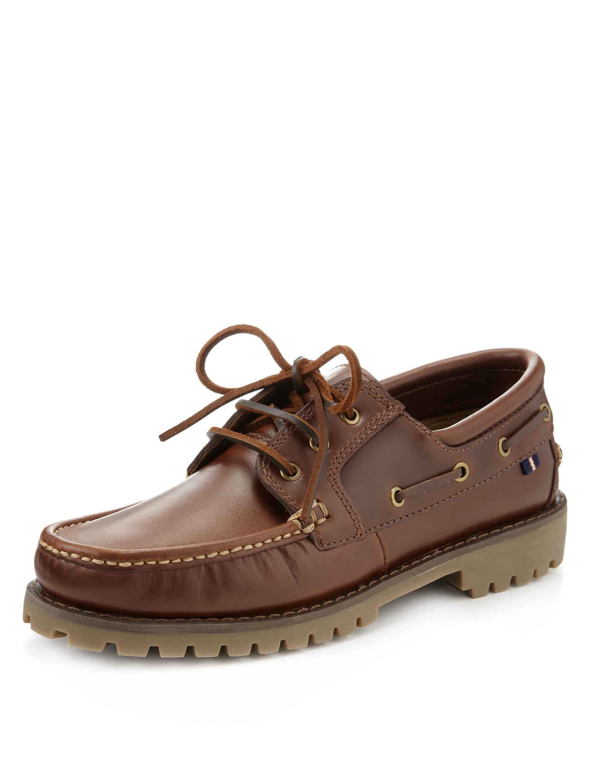 Leather Heavyweight Boat Shoes | Blue Harbour | M&S
