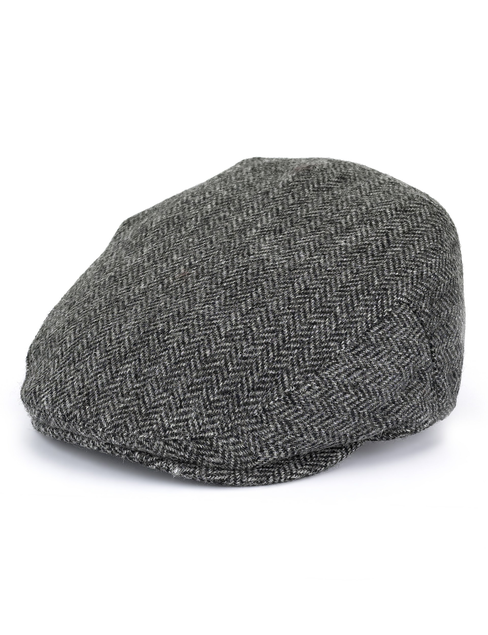Pure Wool Herringbone Flat Cap | Blue Harbour | M&S