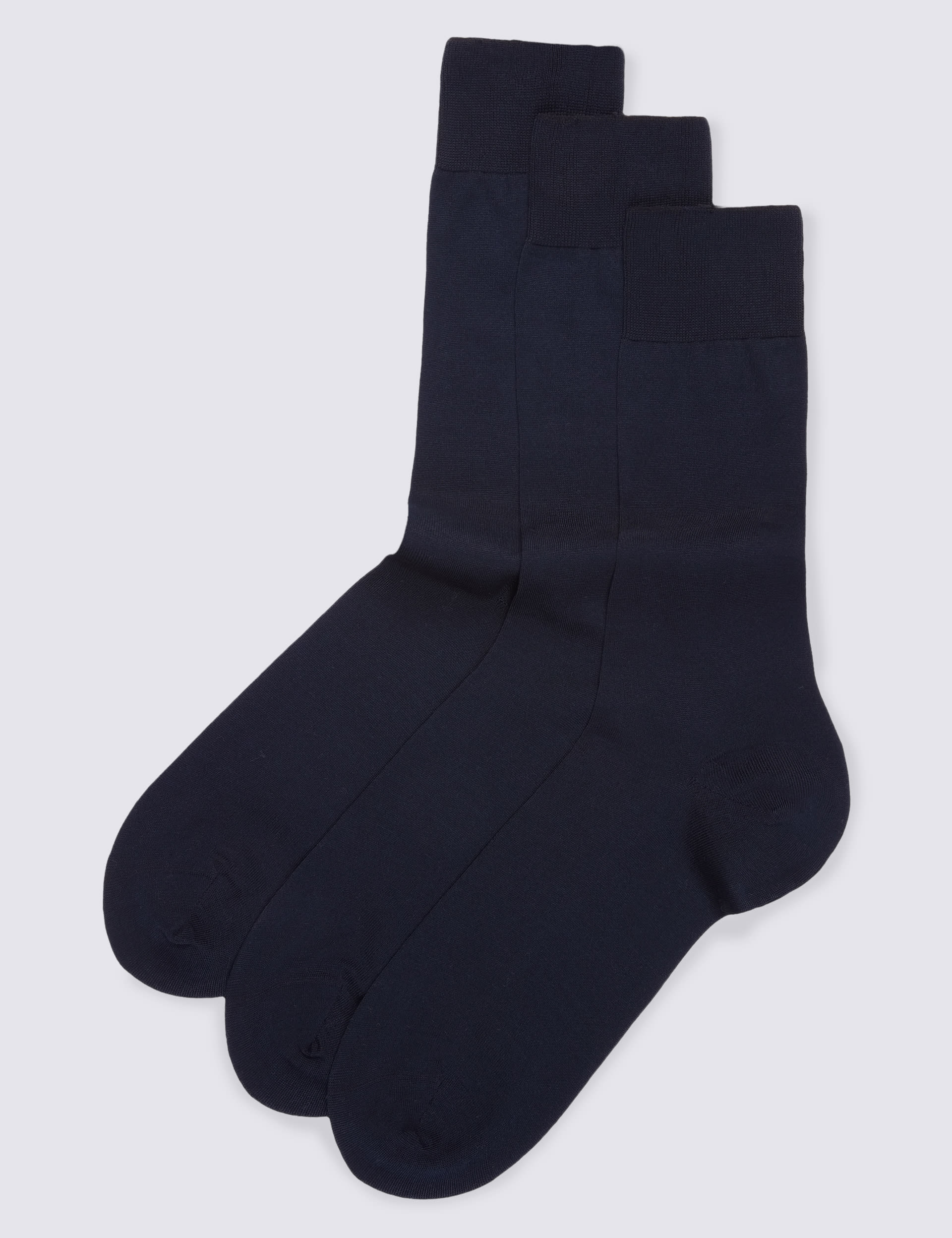 3 Pack Pure Cotton Socks | M&S SARTORIAL | M&S