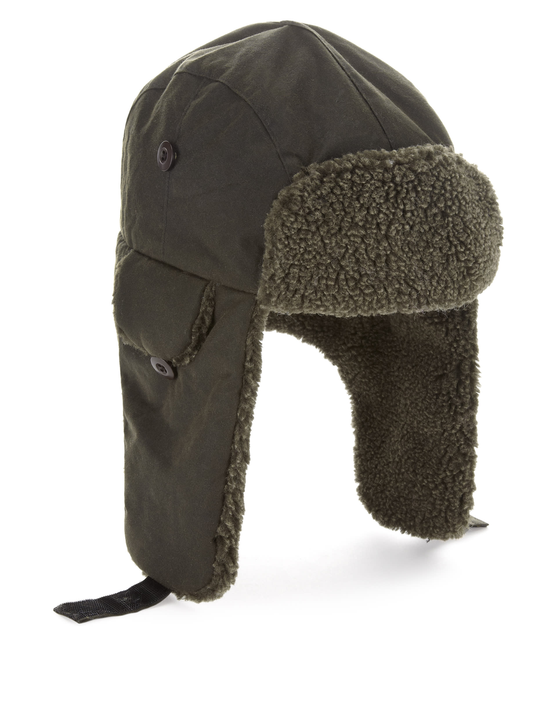 Pure Cotton Waxed Trapper Hat with Thinsulate™ | M&S