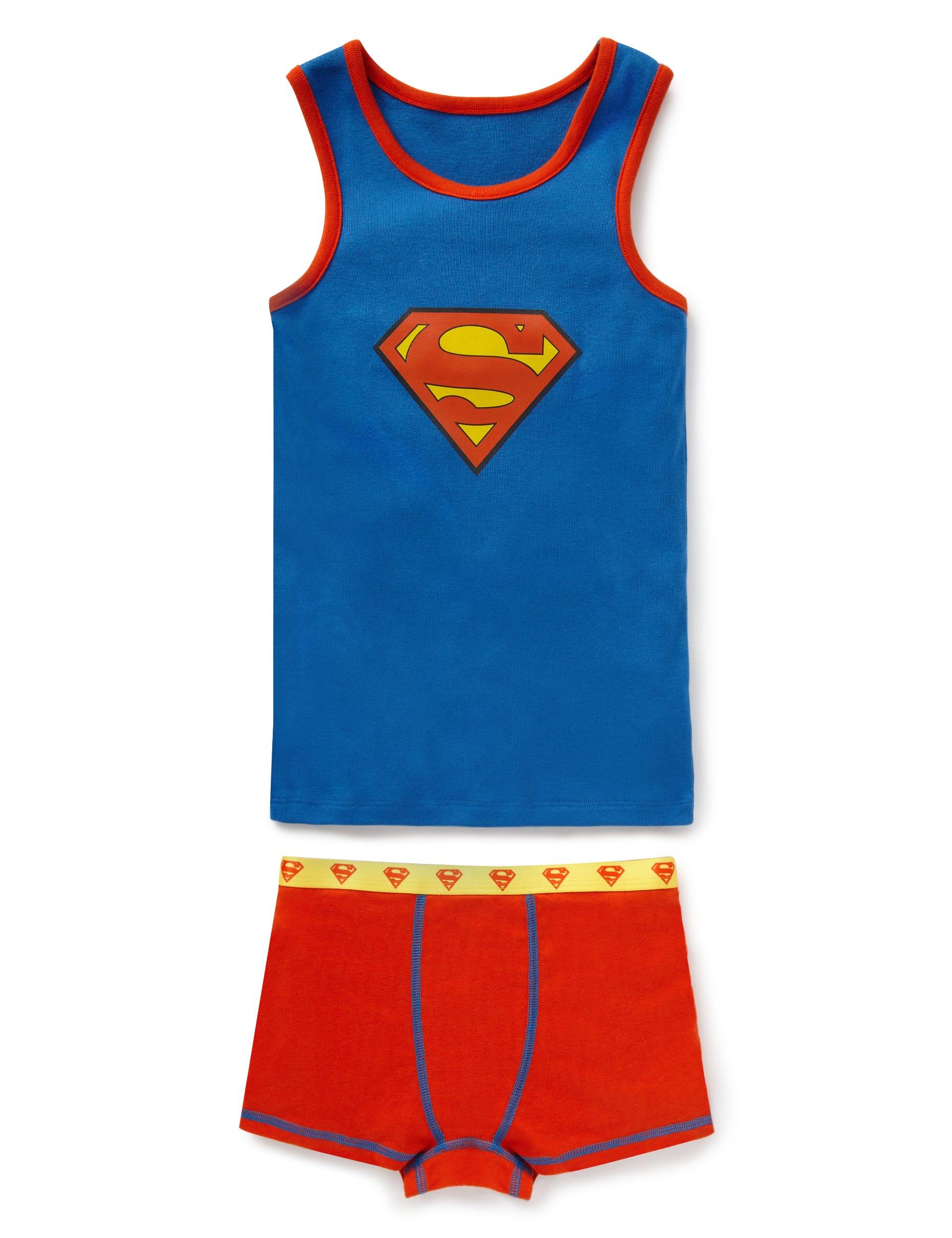 Cotton Rich Superman™ Vest & Trunks Set (3-10 Years) | M&S