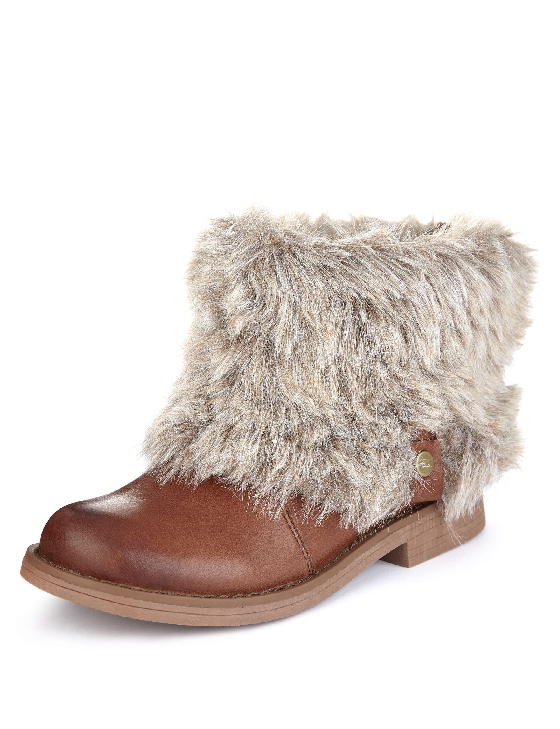 Leather Chelsea Boot with Removable Cuff | M&S