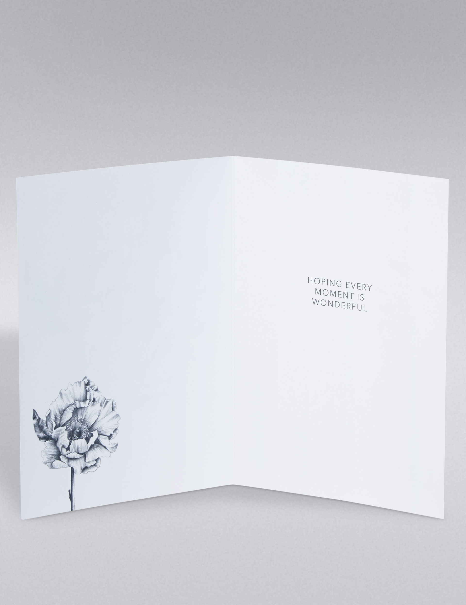 Black & Gold Rose Birthday Card | M&S