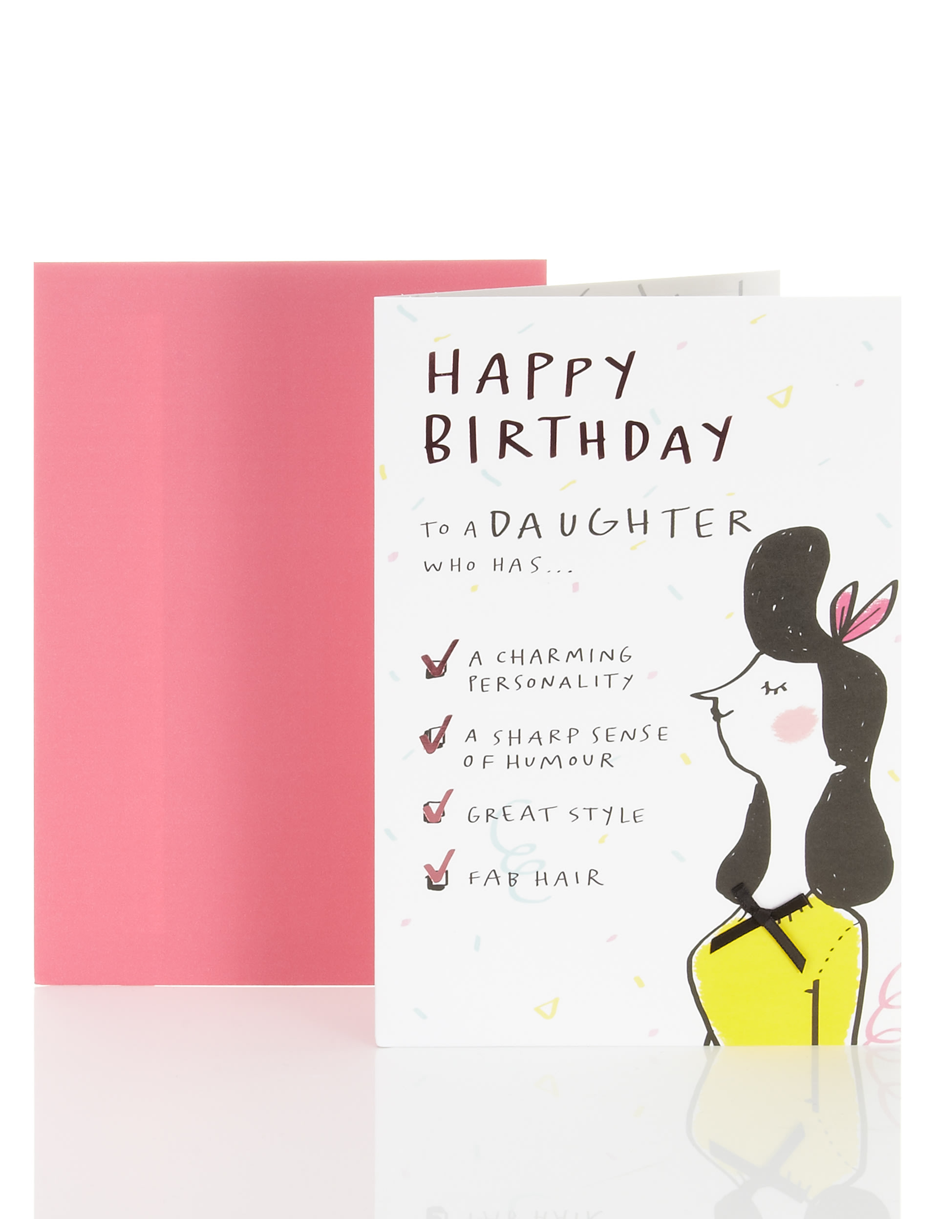Daughter Fun Checklist Birthday Card | M&S