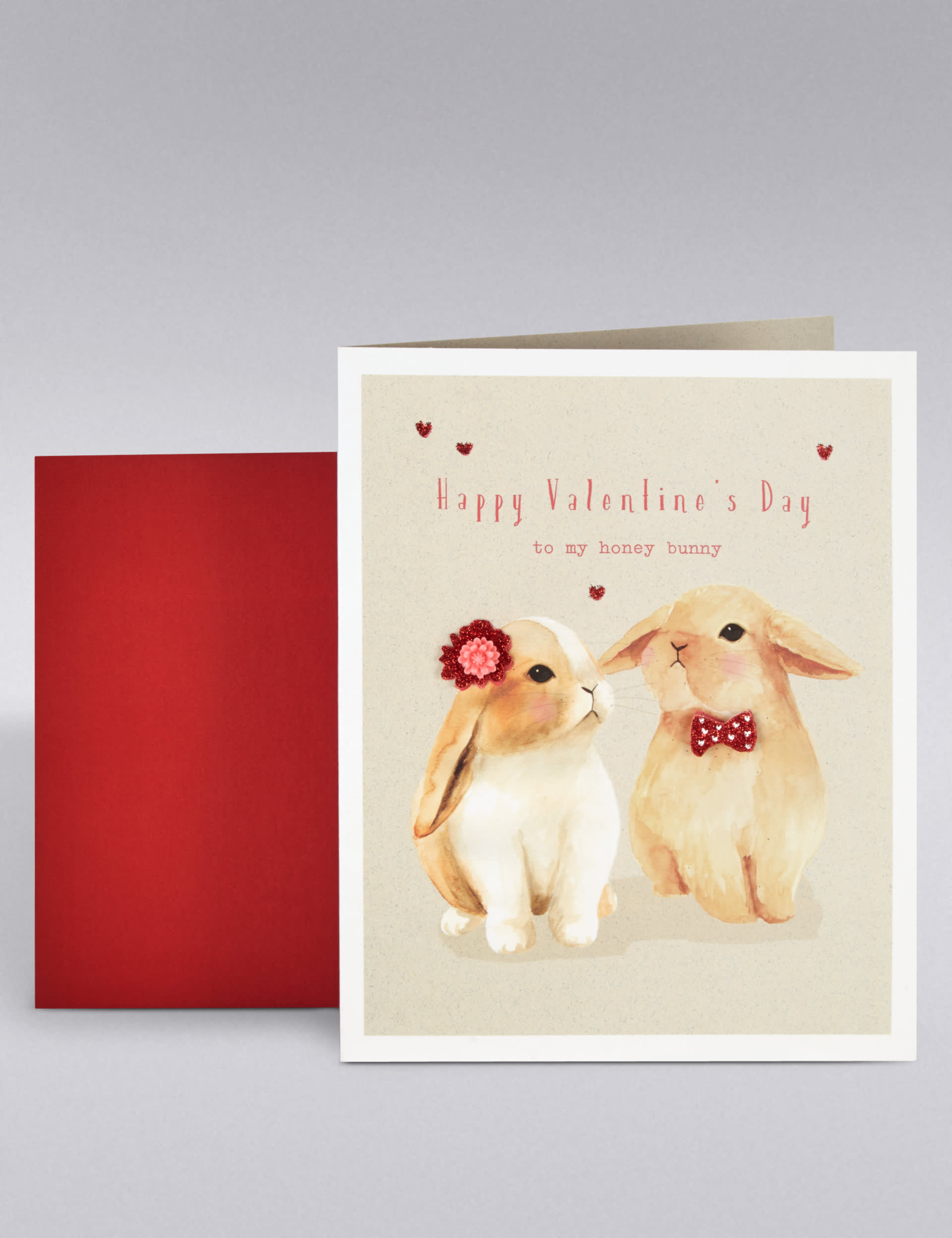 Cute Bunny Valentine's Day Card | M&S