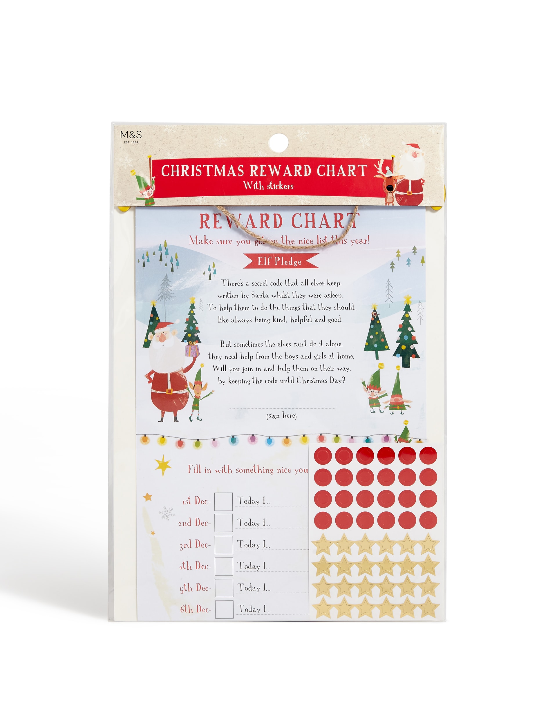 Christmas Reward Chart | M&S