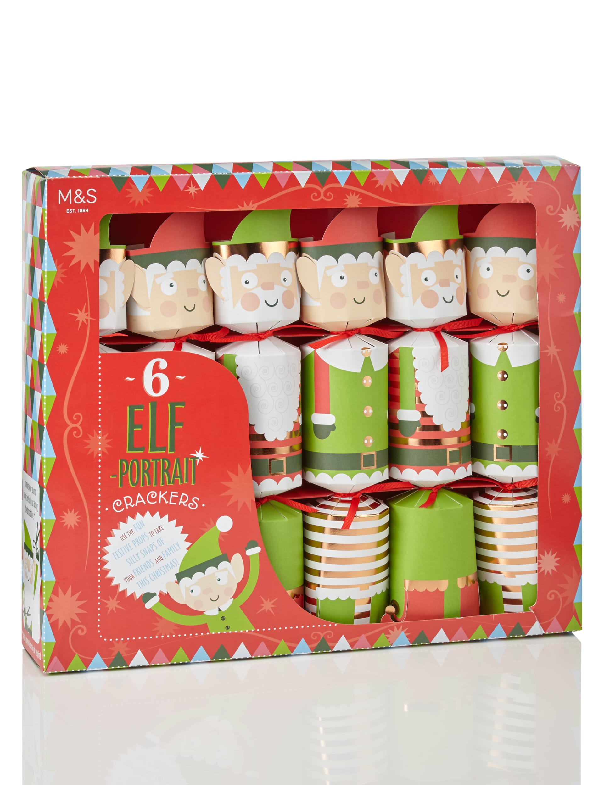 Elf Portrait Crackers | M&S