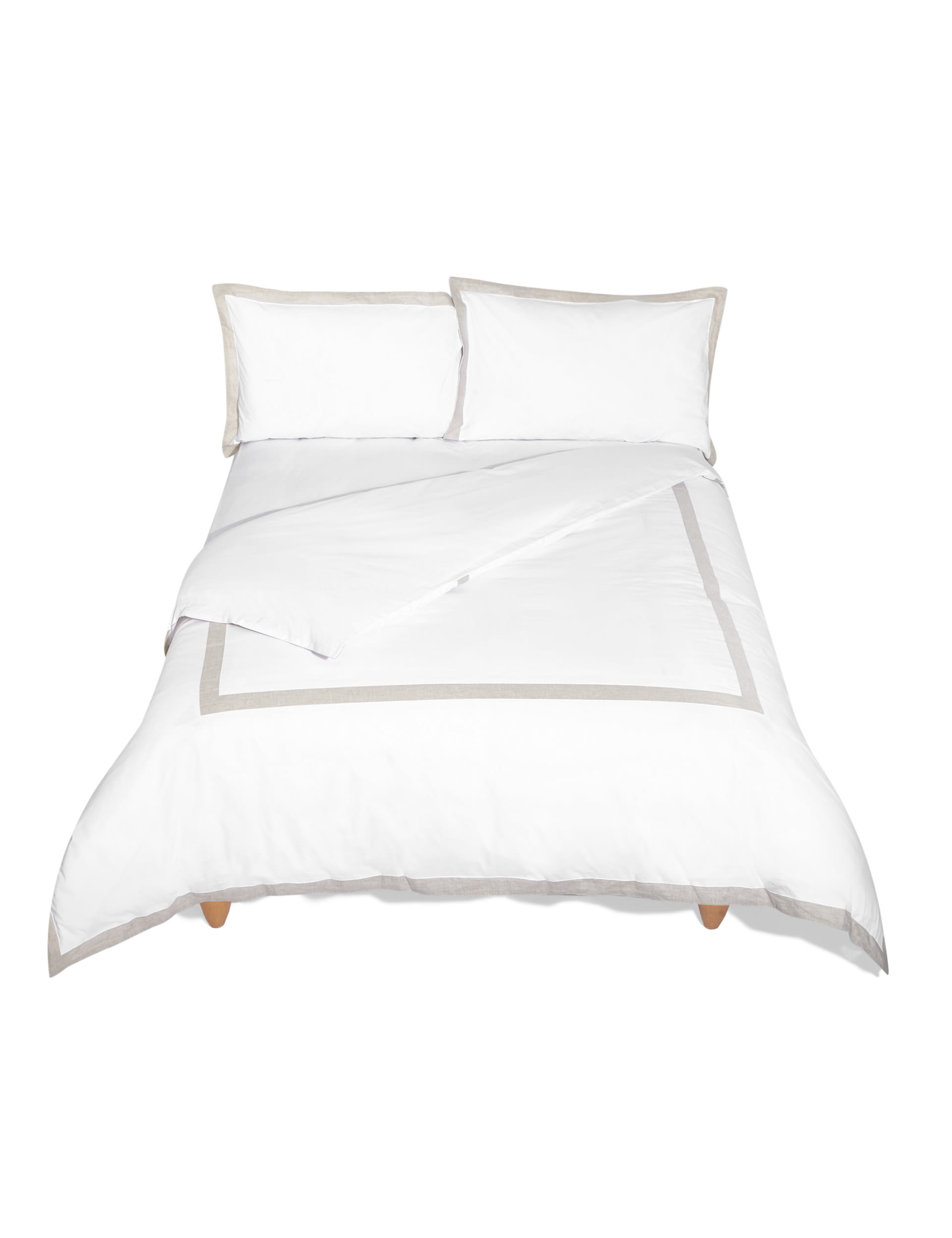 Linen Border Bedding Set | M&S