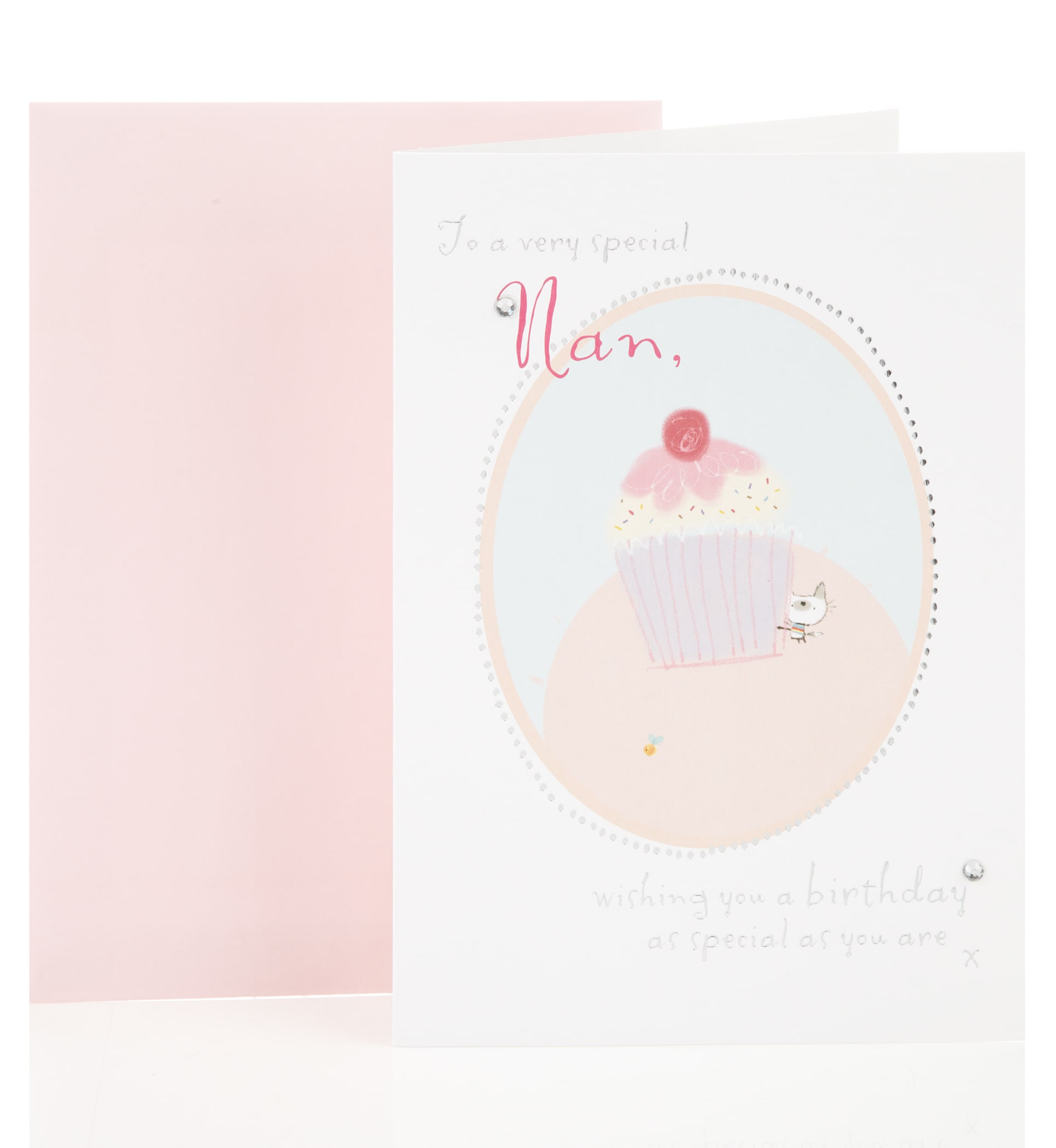 Nan Cat & Cupcake Birthday Greetings Card | M&S