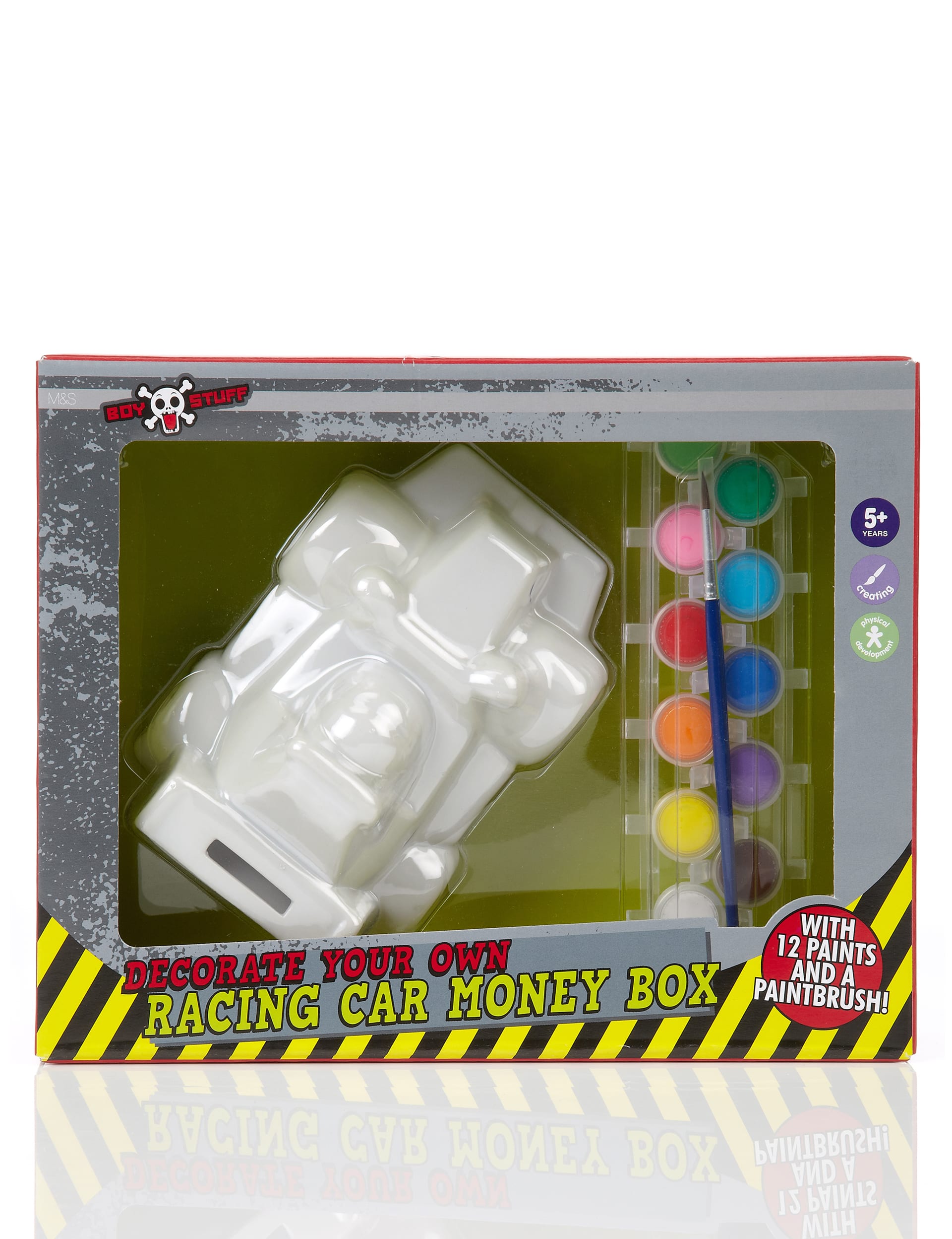 Kids' Stuff Decorate Your Own Racing Car Money Box Toy Set | M&S
