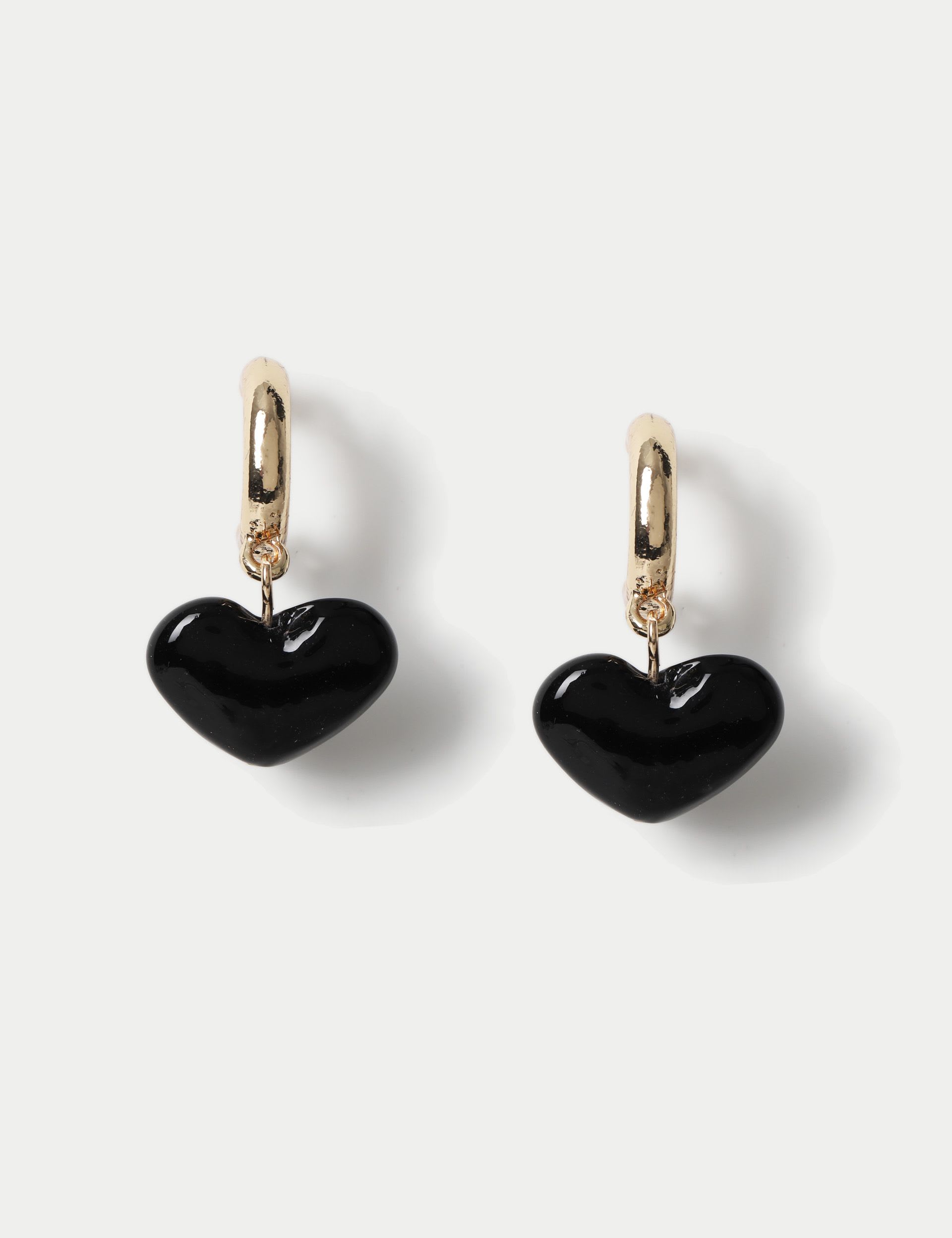 Heart Drop Hoop Earrings | M&S | M&S