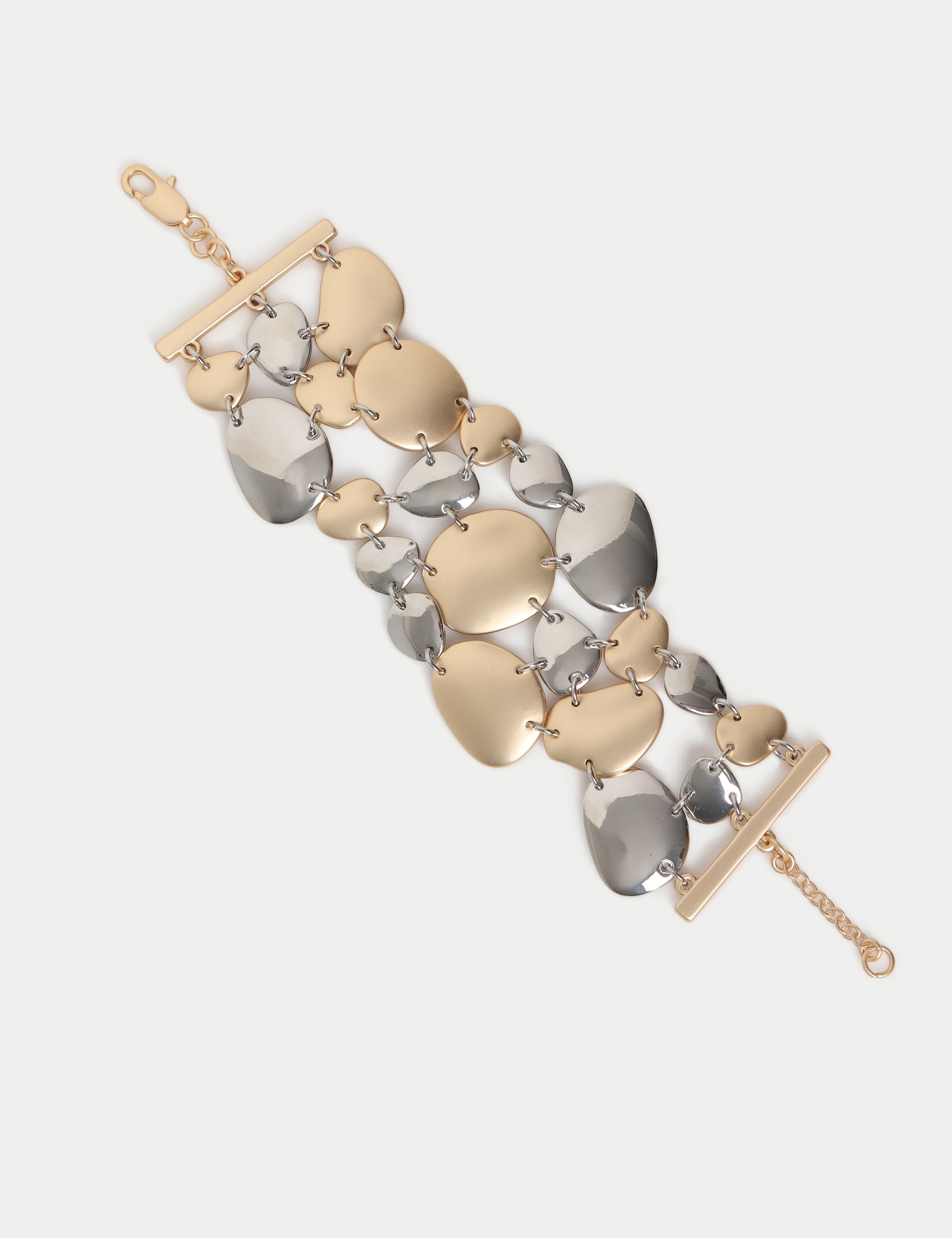 Irregular Brushed Metal Wristwear | M&S