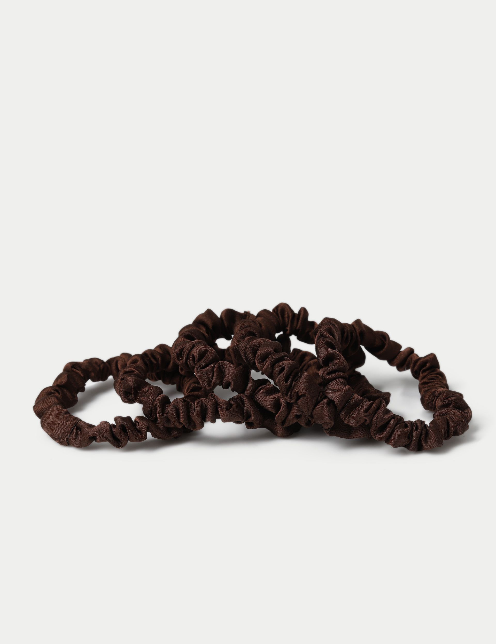 5 Pack Brown Scrunchies | M&S