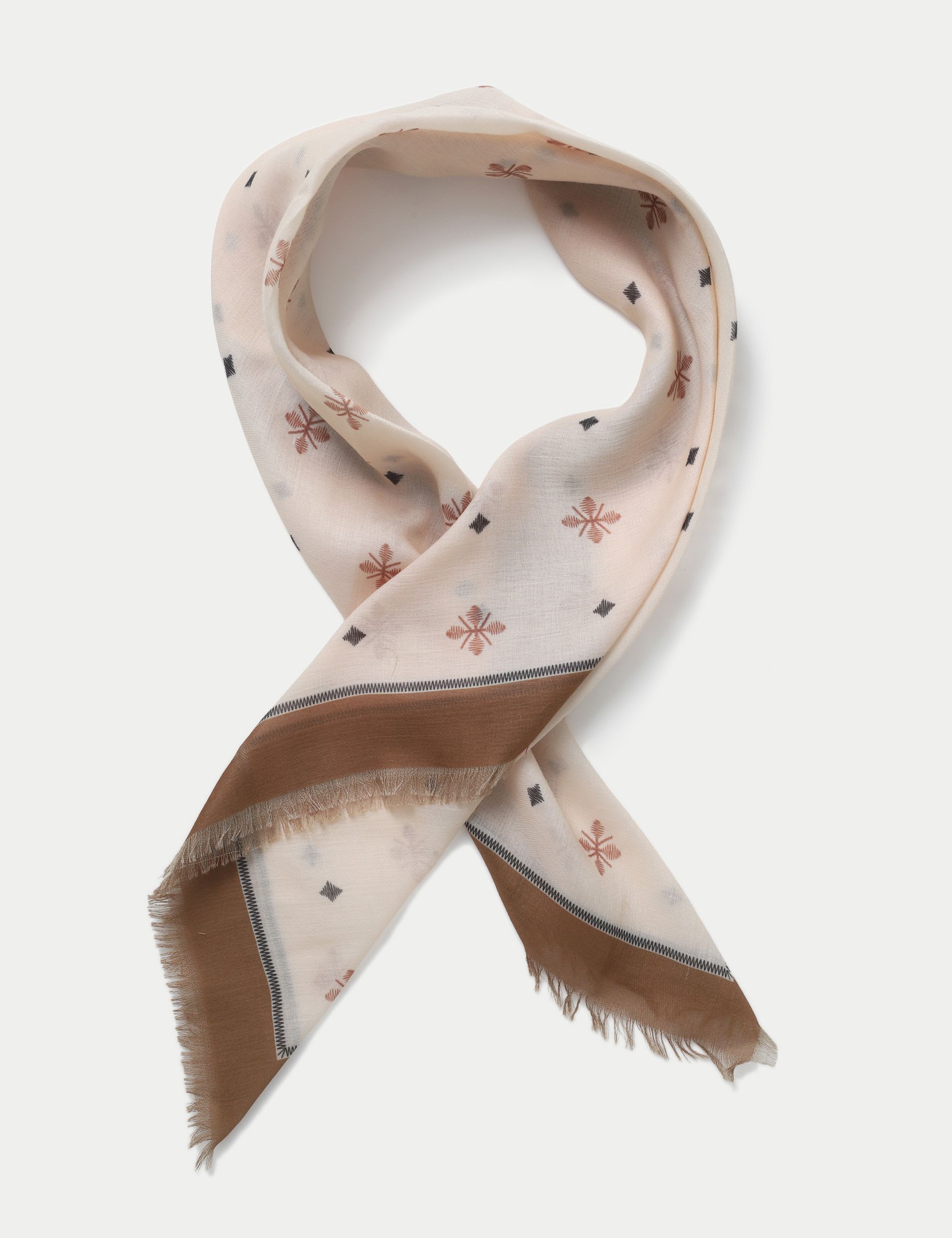 Neutral Print Scarf | M&S