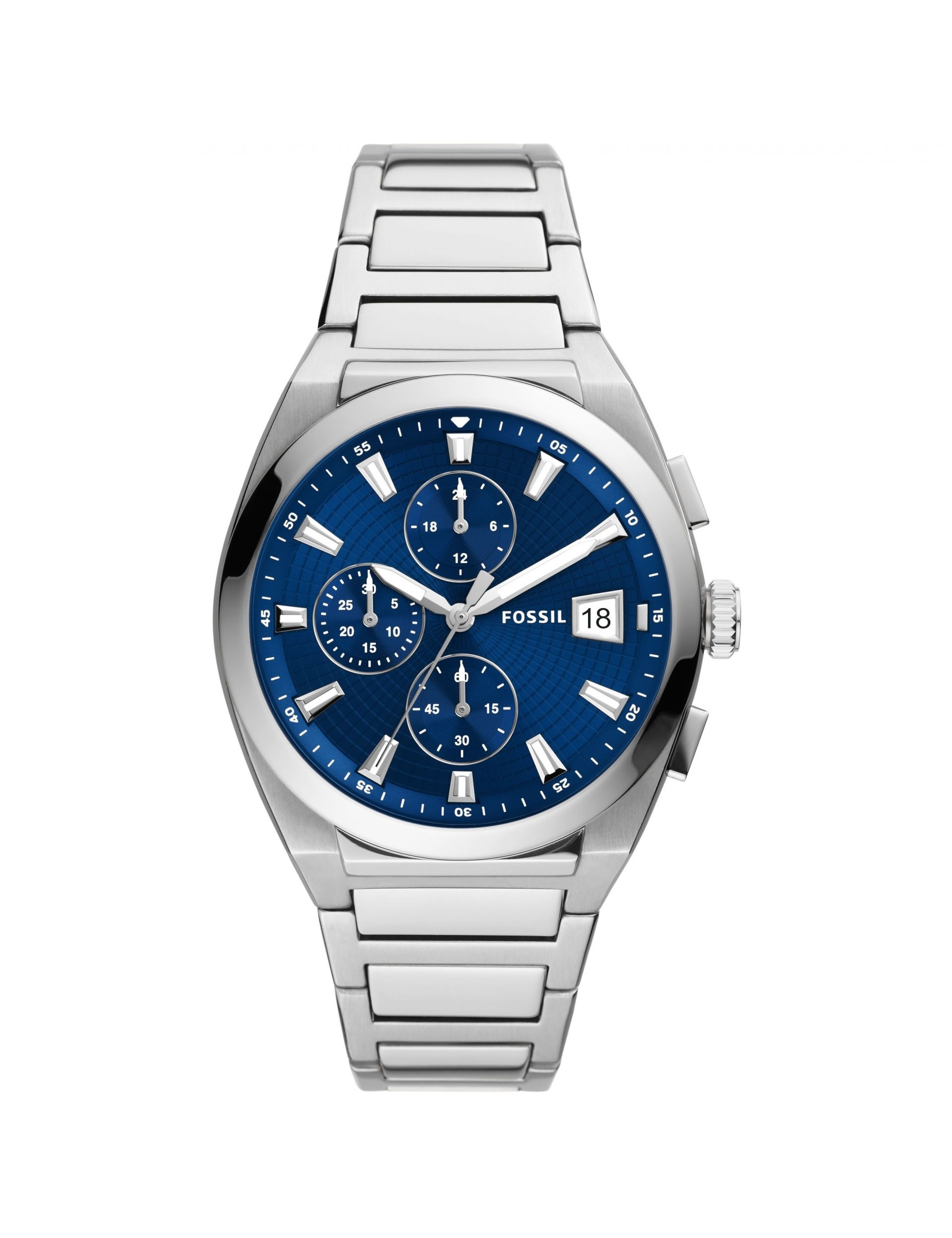 Fossil Everett Stainless Steel Chronograph Watch | Fossil | M&S