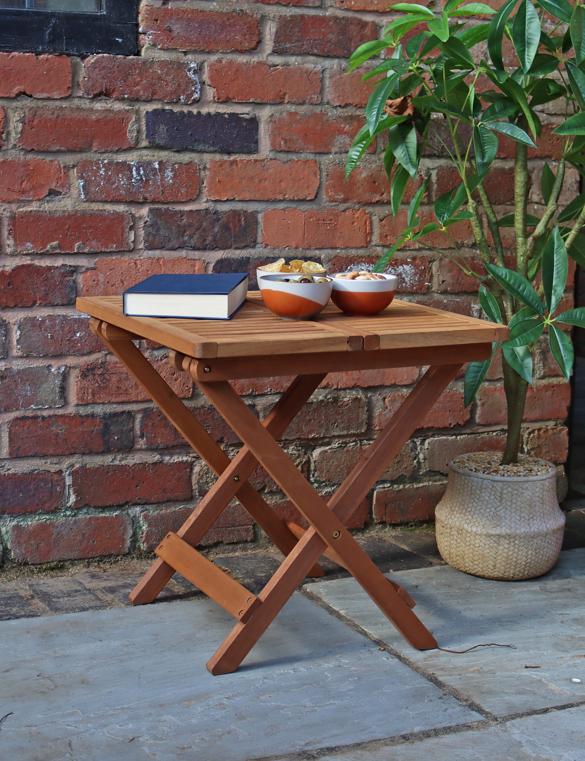Turnbury Folding Garden Side Table | Royalcraft | M&S