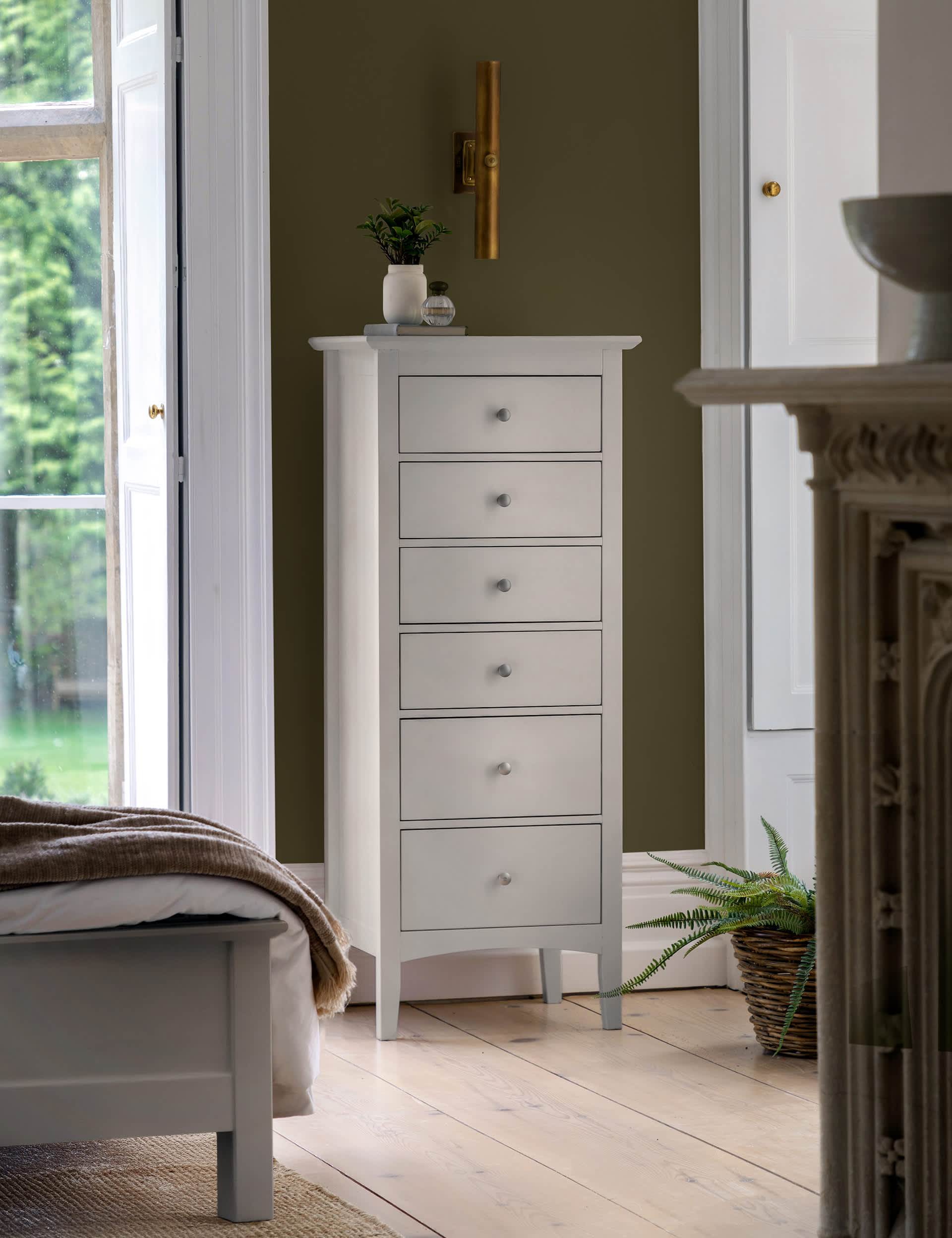 Hastings Grey Tall 6 Drawer Chest | Gallery Direct | M&S