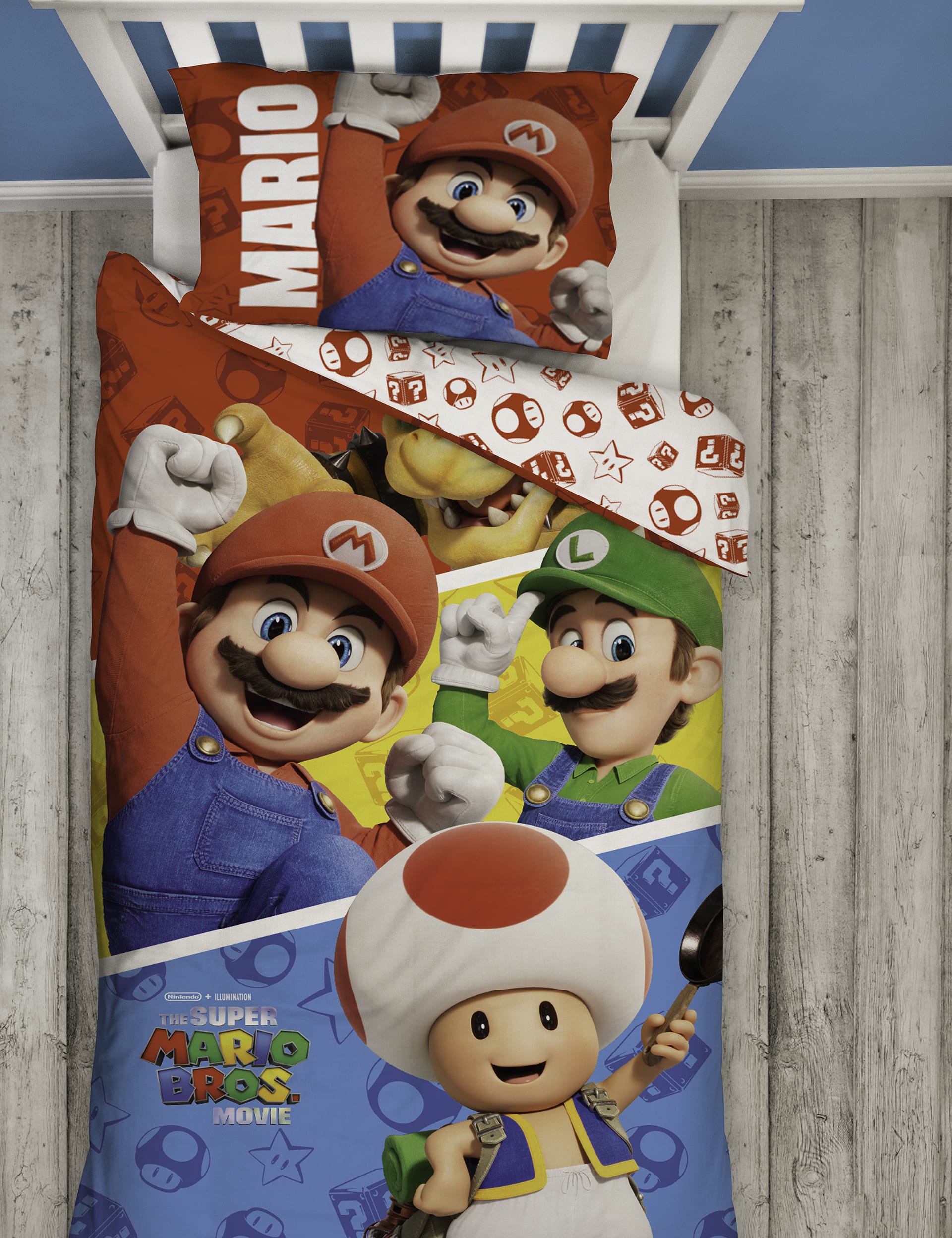 Super Mario™ Jump Single Bedding Set | M&S