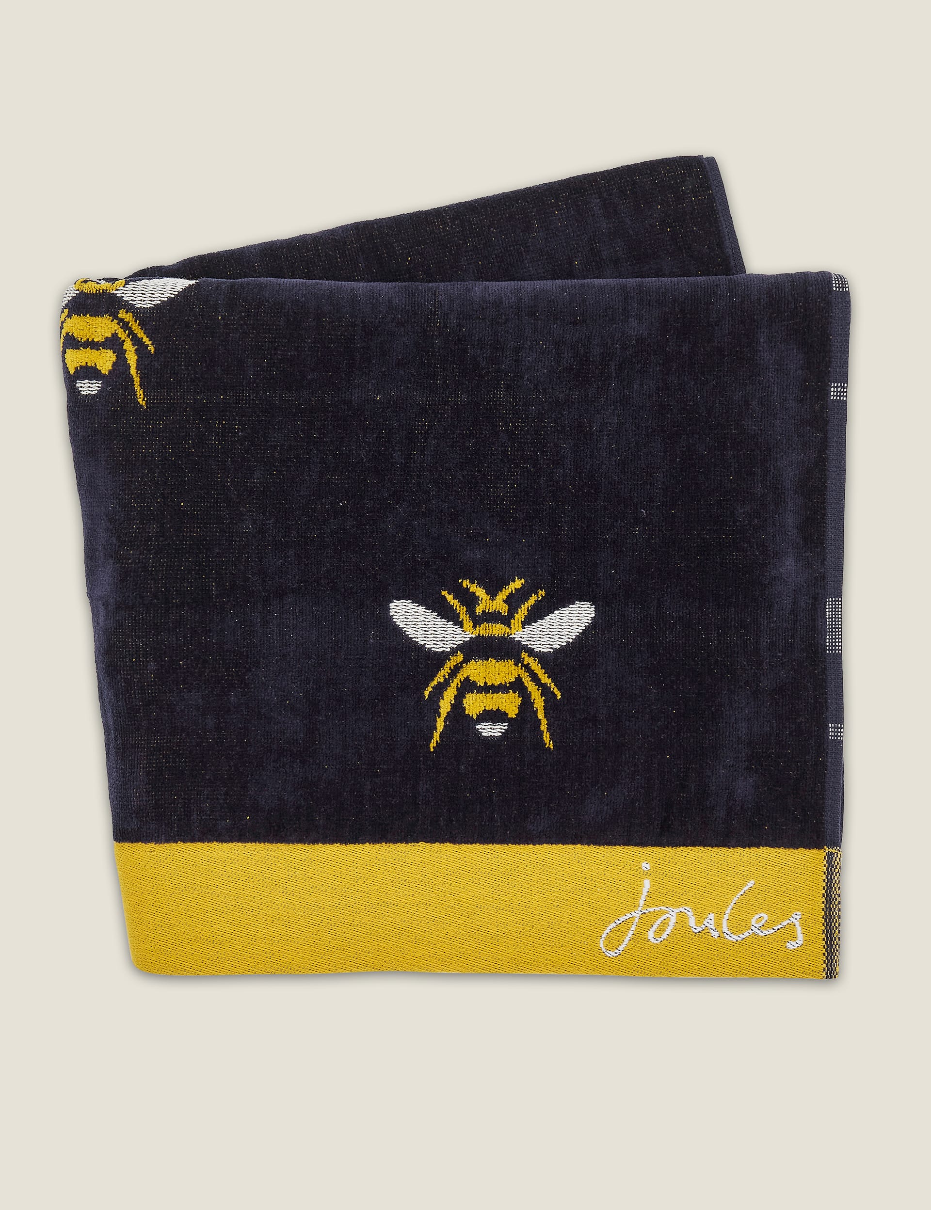 Pure Cotton Botanical Bee Towel | Joules | M&S