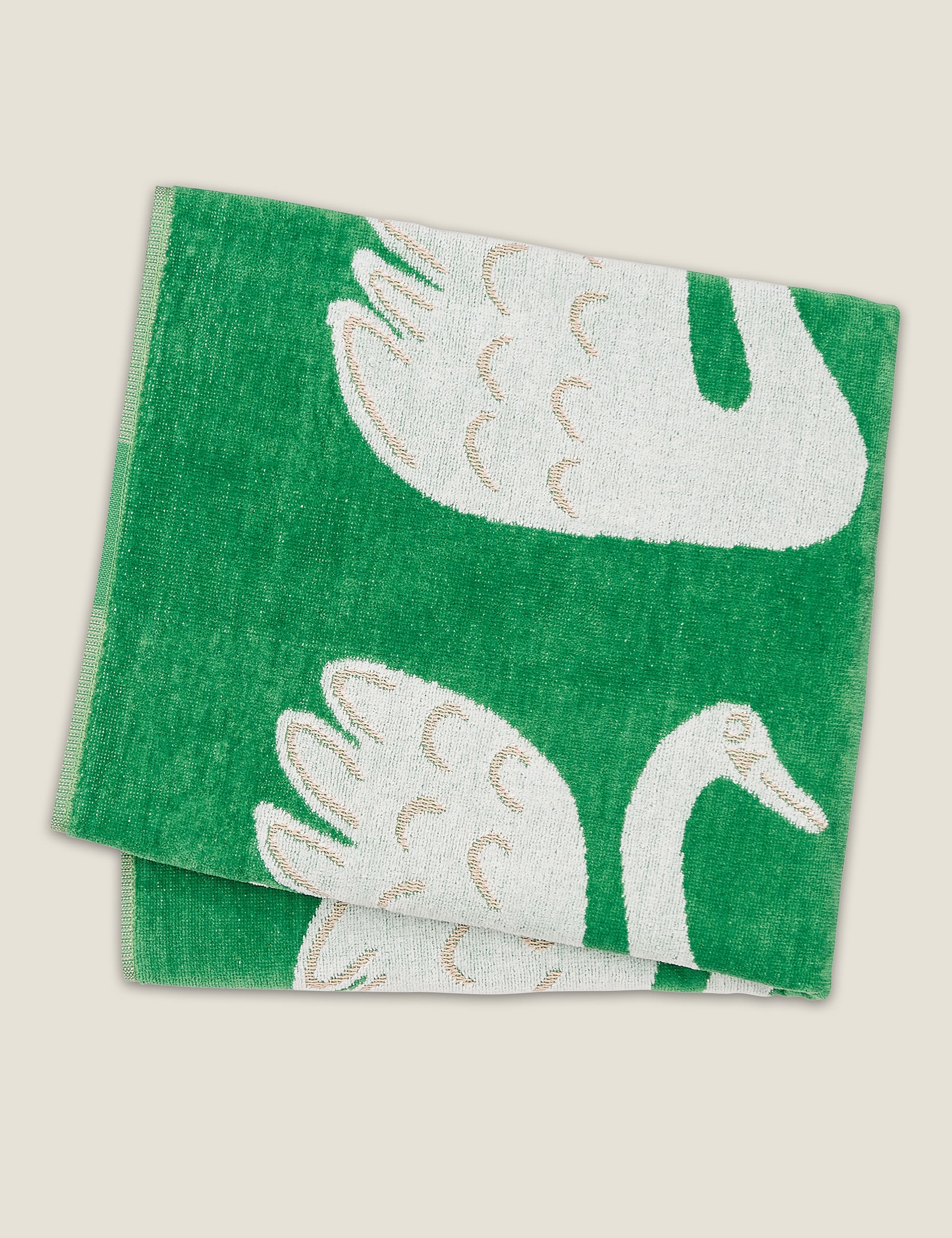 Pure Cotton Swim Swam Swan Towel | Scion | M&S