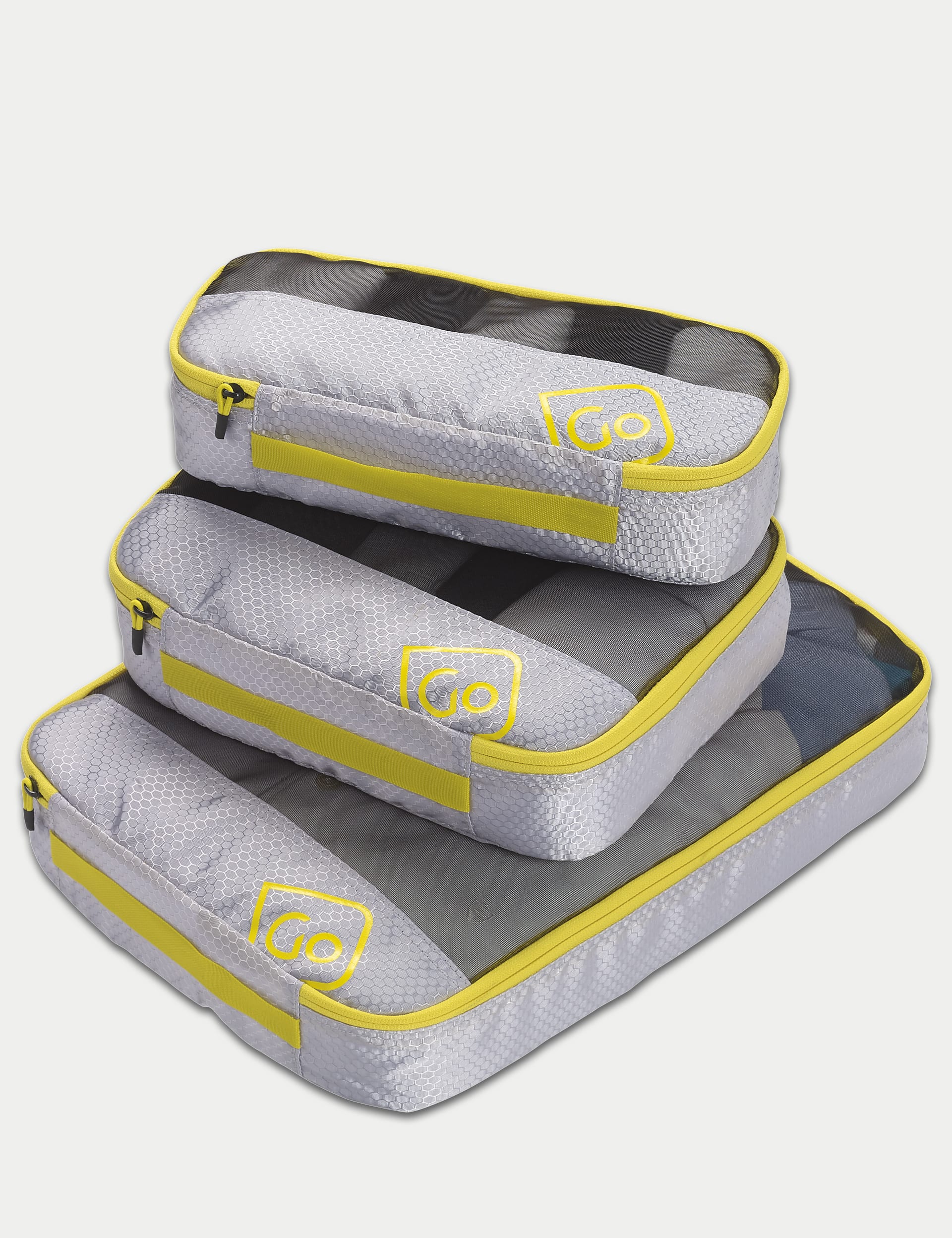 3pk Packing Cubes | Go Travel | M&S
