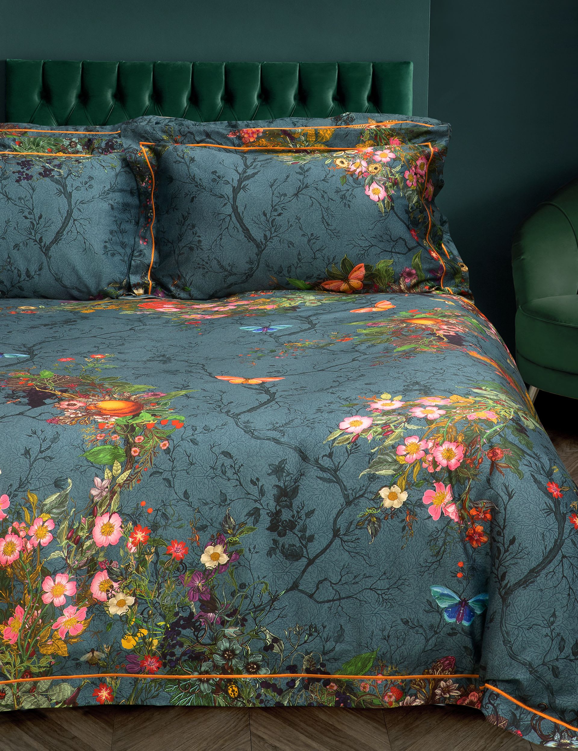 Pure Cotton Bloomsbury Garden Bedding Set | Timorous Beasties | M&S